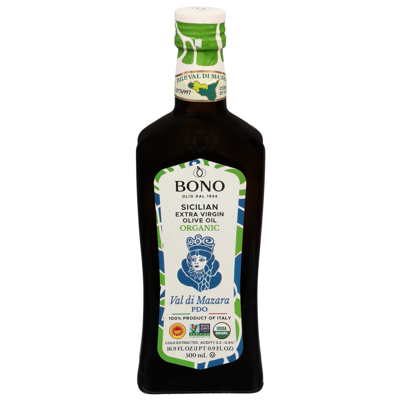 Bono Organic Sicilian Val Di Mazara PDO Extra Virgin Olive Oil - Shop ...