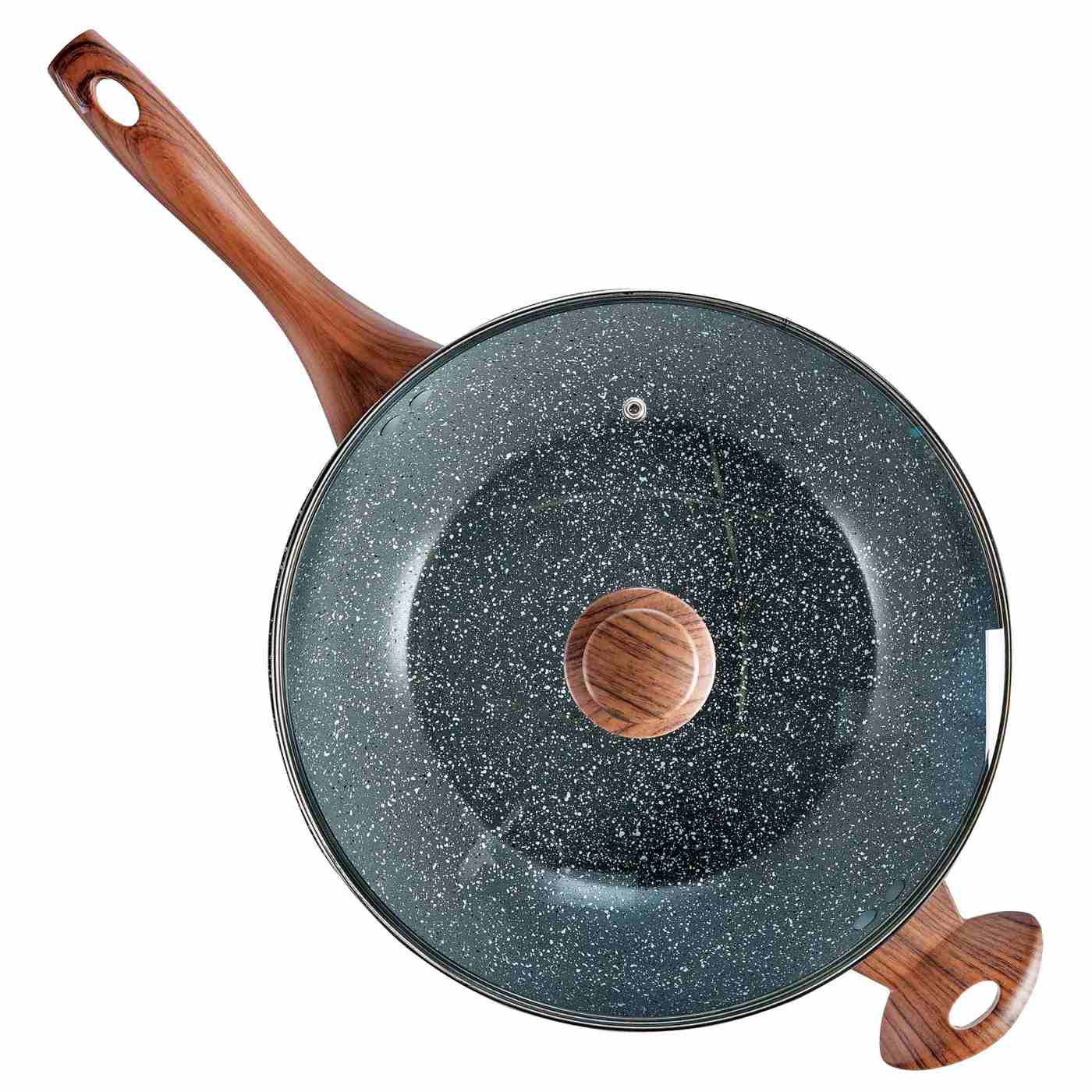 Cocinaware Gray Marble Non-Stick Jumbo Cooker with Lid - Shop Frying ...