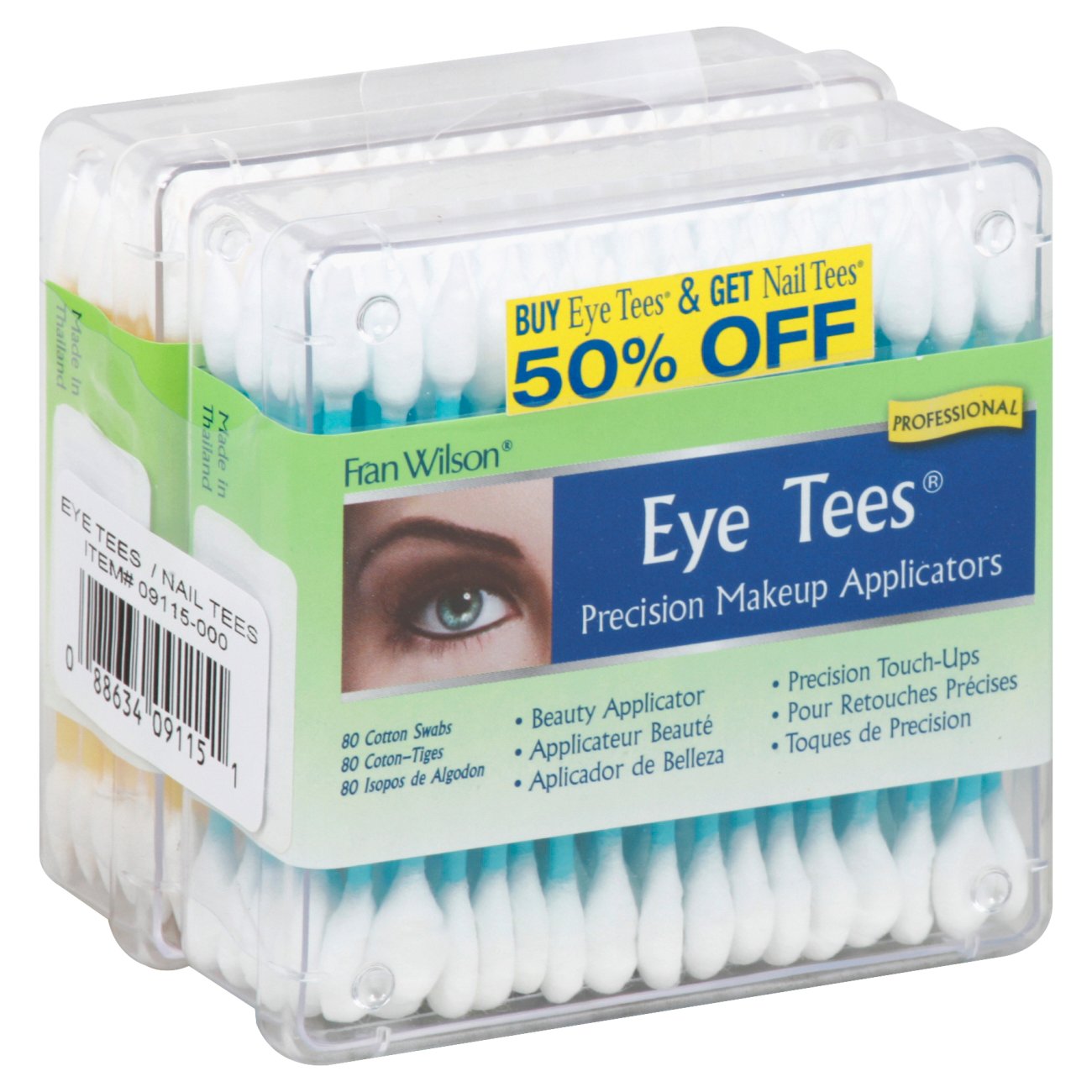 Fran Wilson Eye & Nail Tees - Shop Cotton balls & swabs at H-E-B