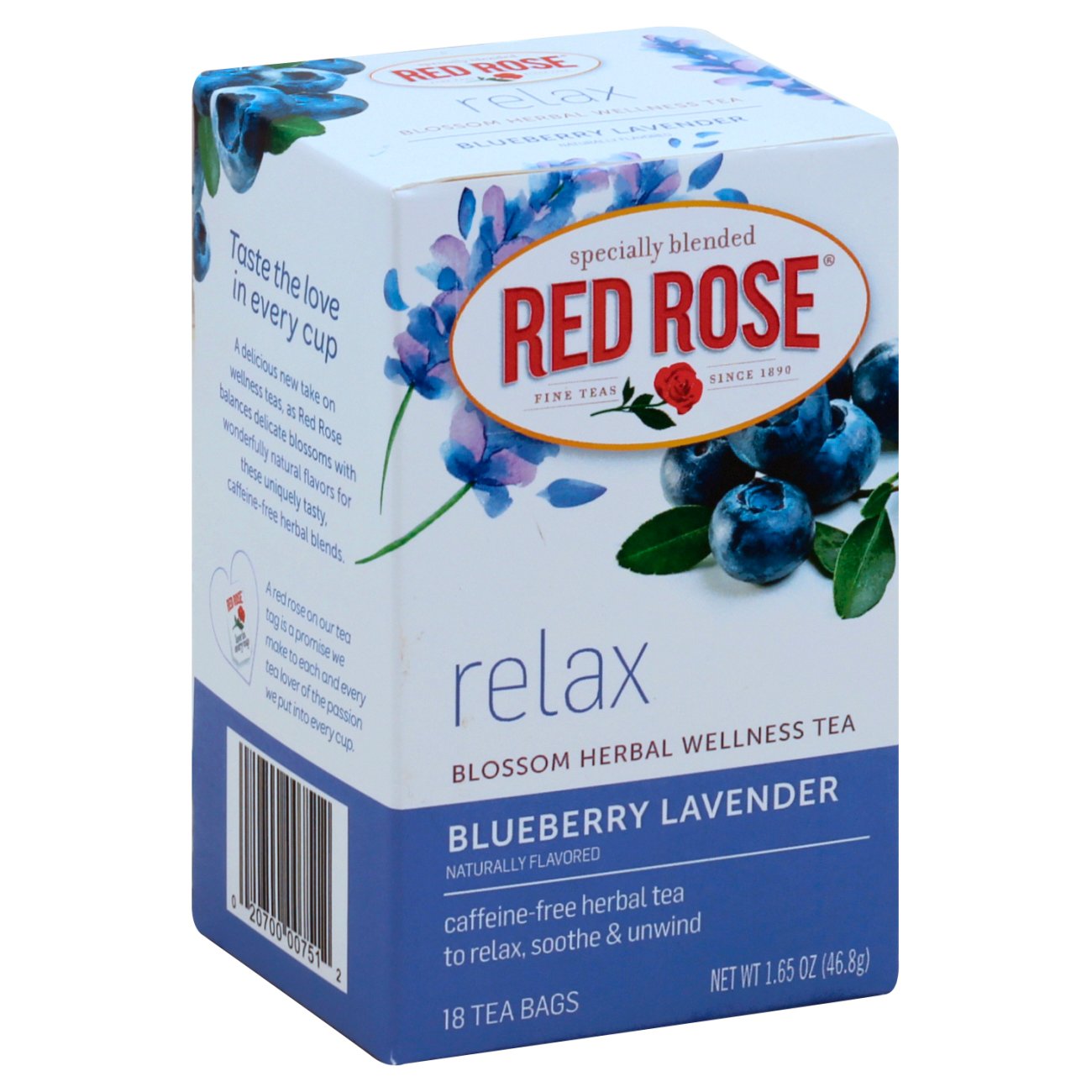 Red Rose Relax Blueberry Lavender Tea - Shop Tea at H-E-B