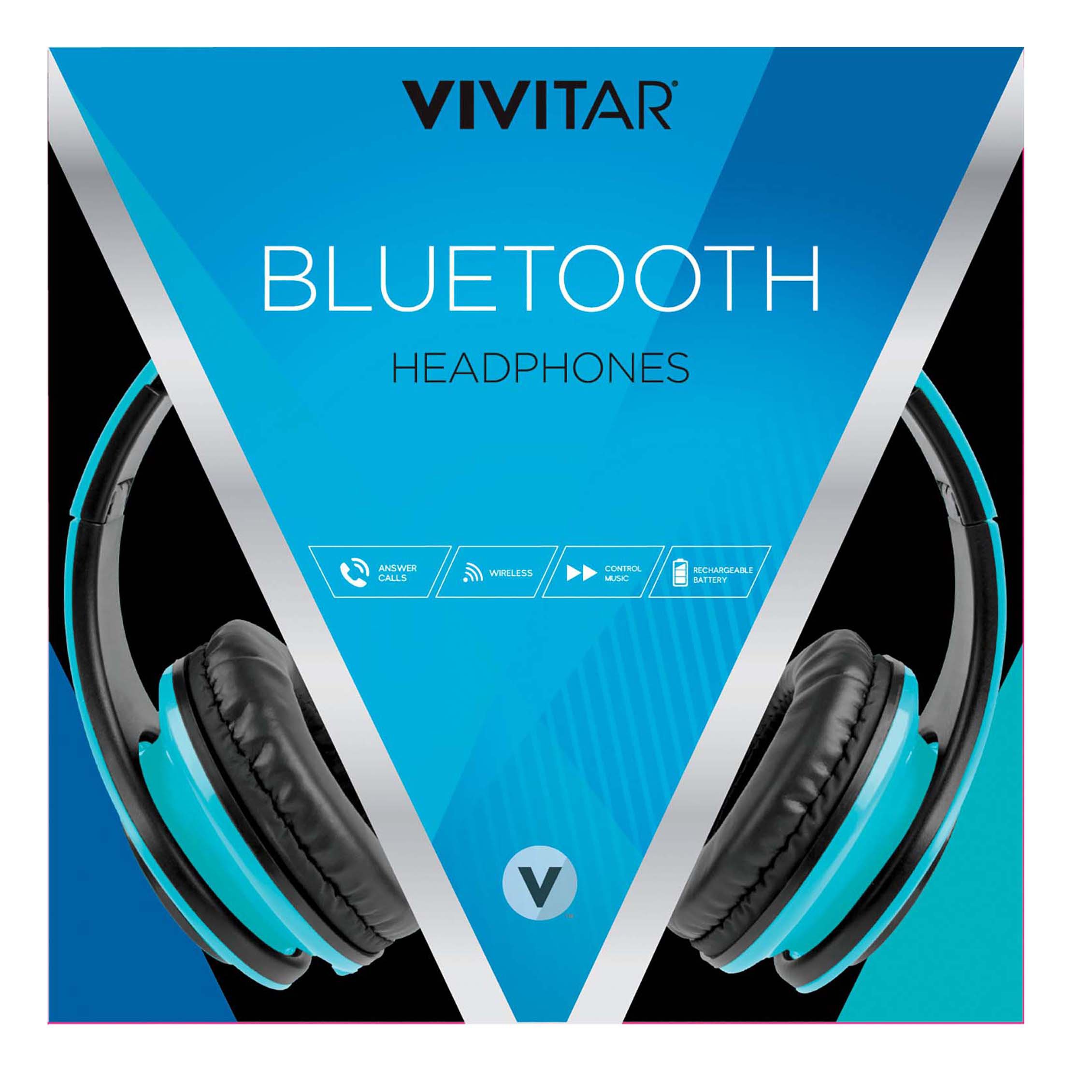 Vivitar Chrome And Brights Bluetooth Headphones Blue - Shop Electronics ...
