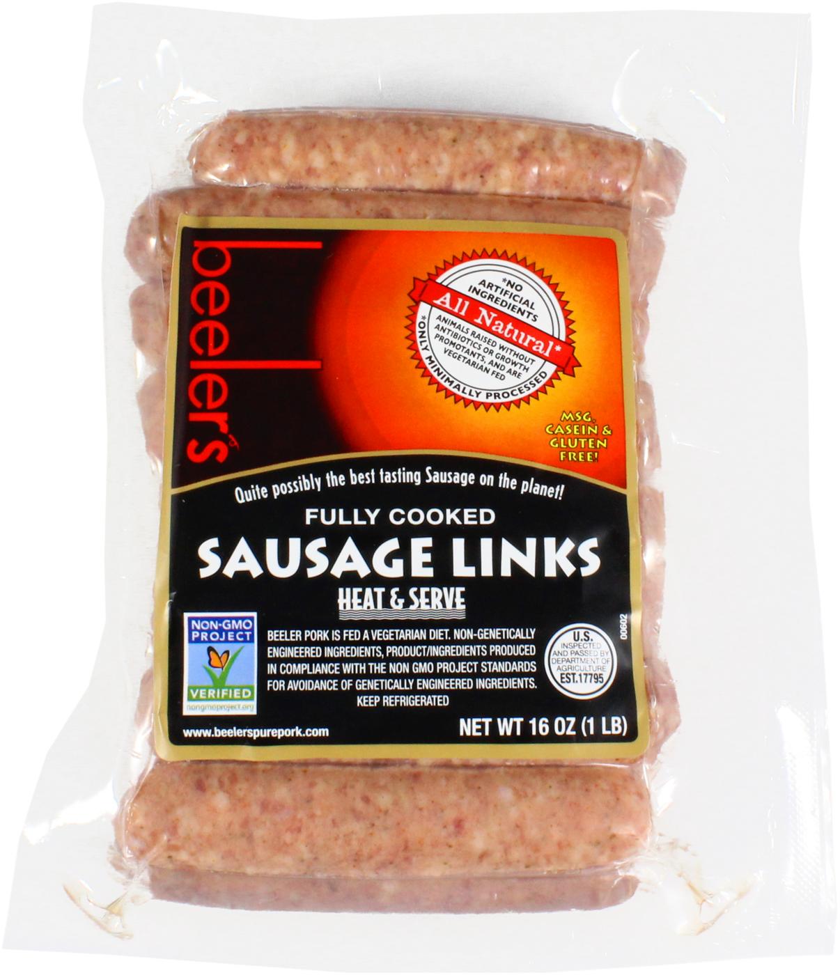 Beeler's All-Natural Fully Cooked Breakfast Sausage - Shop Sausage at H-E-B