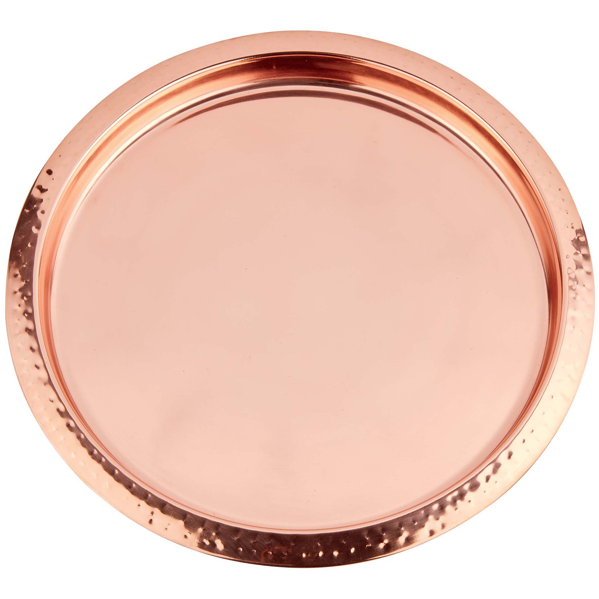 Kitchen & Table by H-E-B Copper Round Bar Tray - Shop Serving Dishes at ...