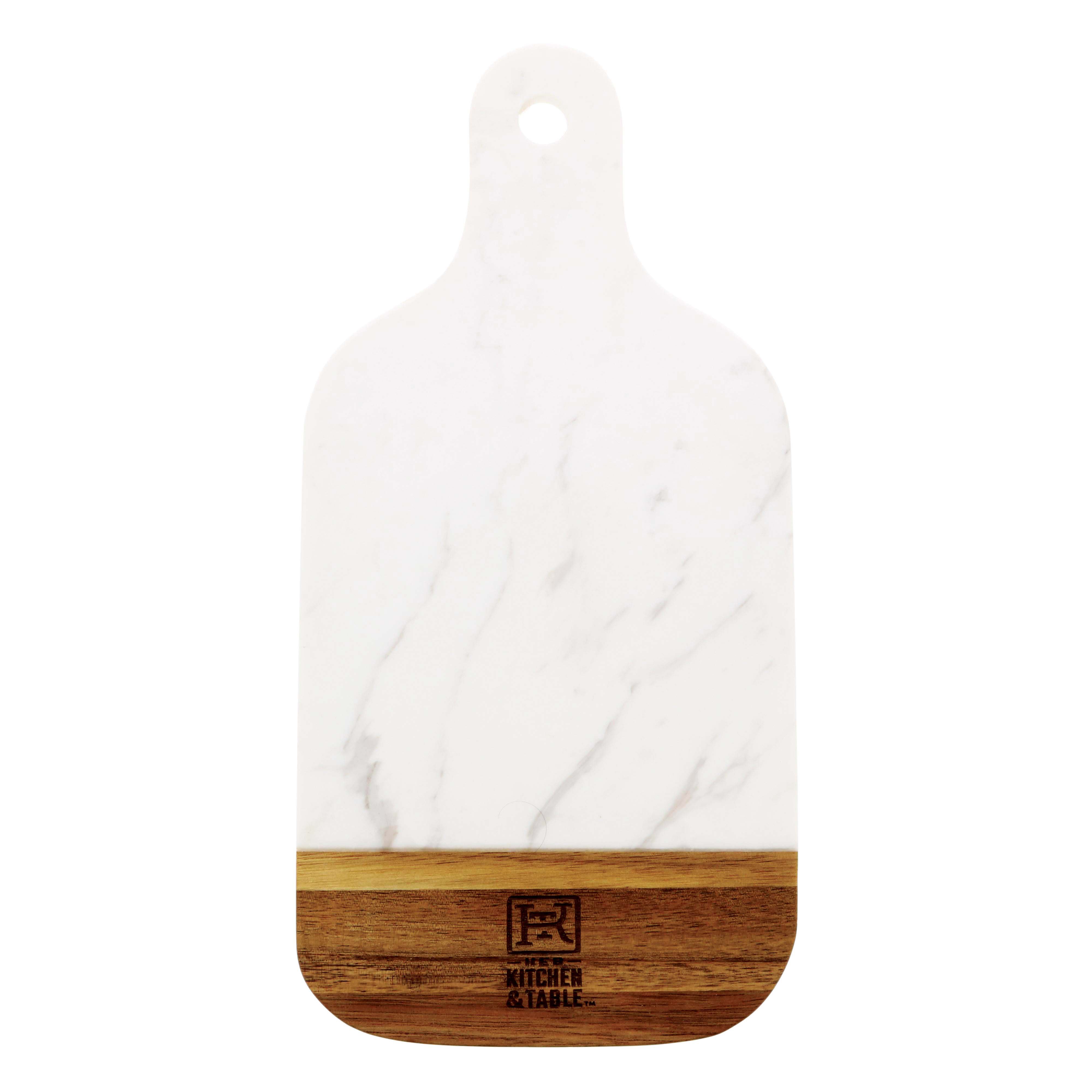 Kitchen & Table by H-E-B Marble & Acacia Paddle Board - Shop Serving ...