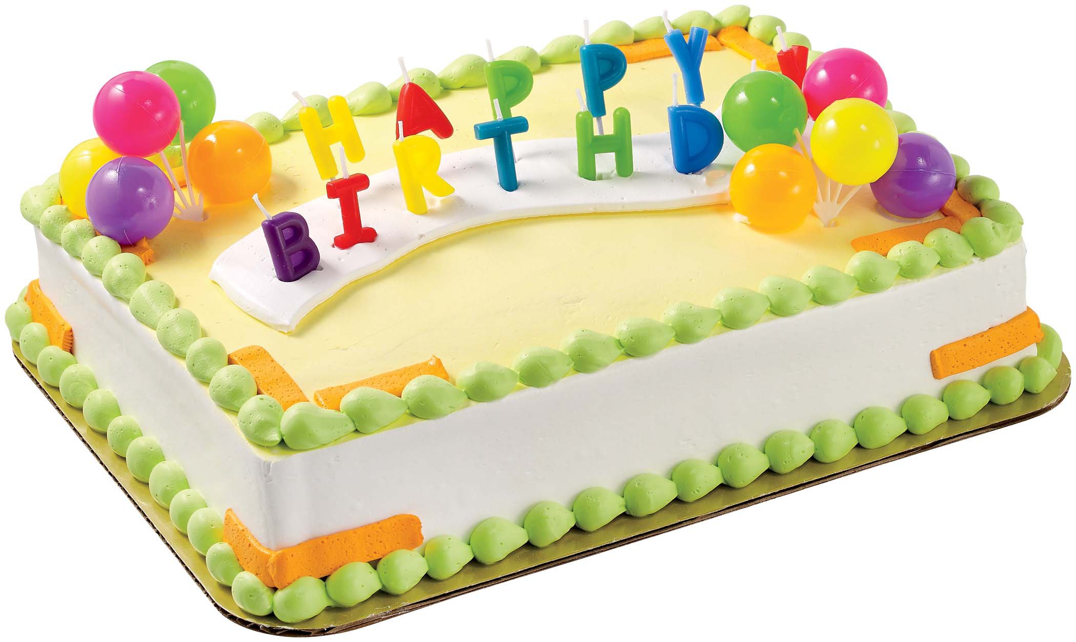 H-E-B White Cake with Vanilla Ice Cream & Deco - Shop Standard cakes at ...