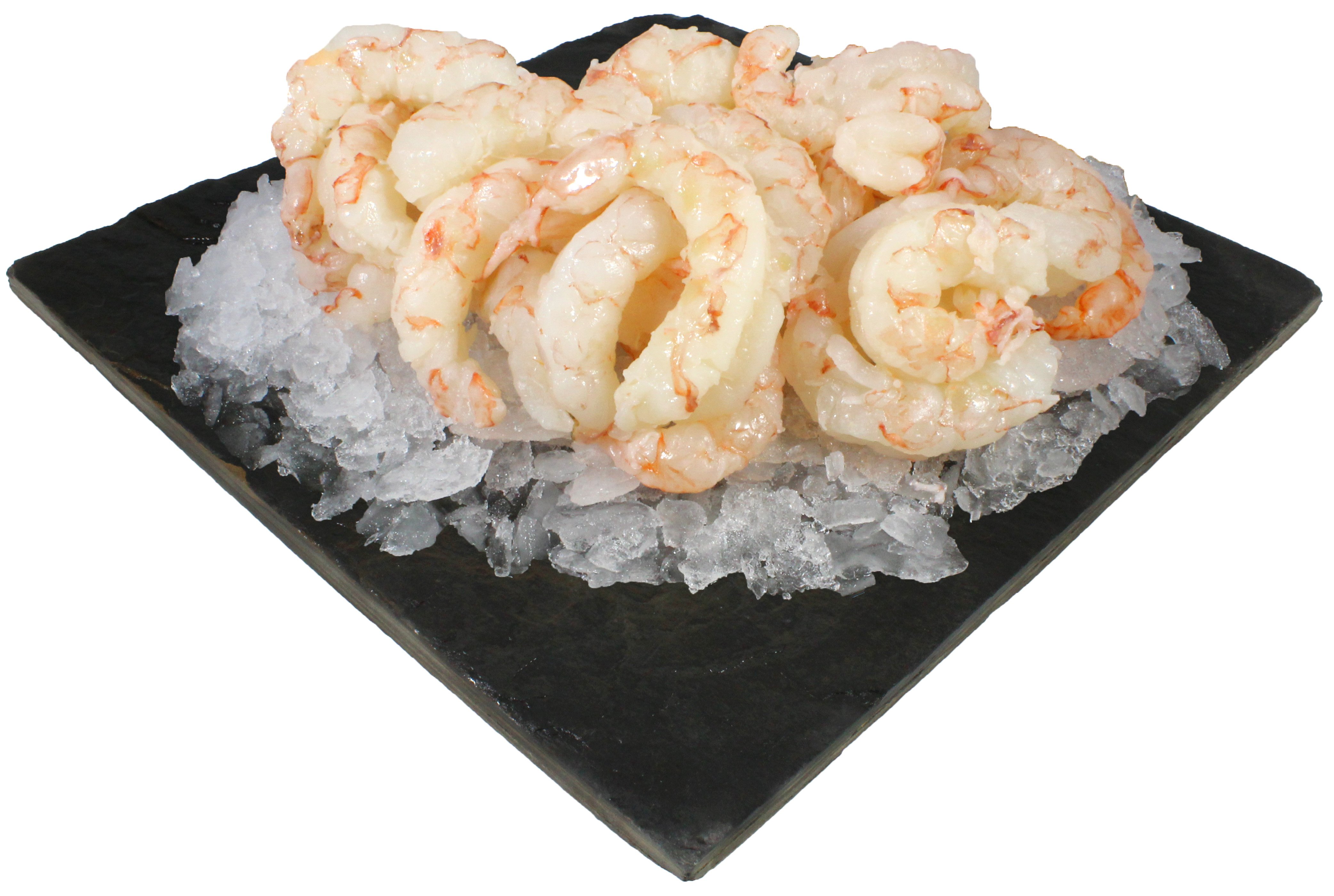 Previously Frozen Red Argentine Shrimp 16 20 Ct Peeled And Deveined Tail