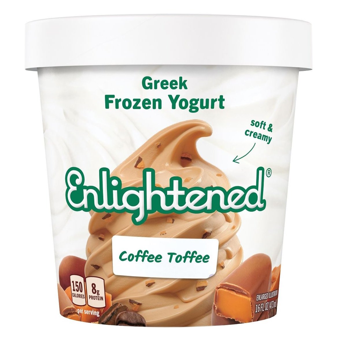Enlightened Coffee Toffee Frozen Yogurt - Shop Frozen yogurt at H-E-B