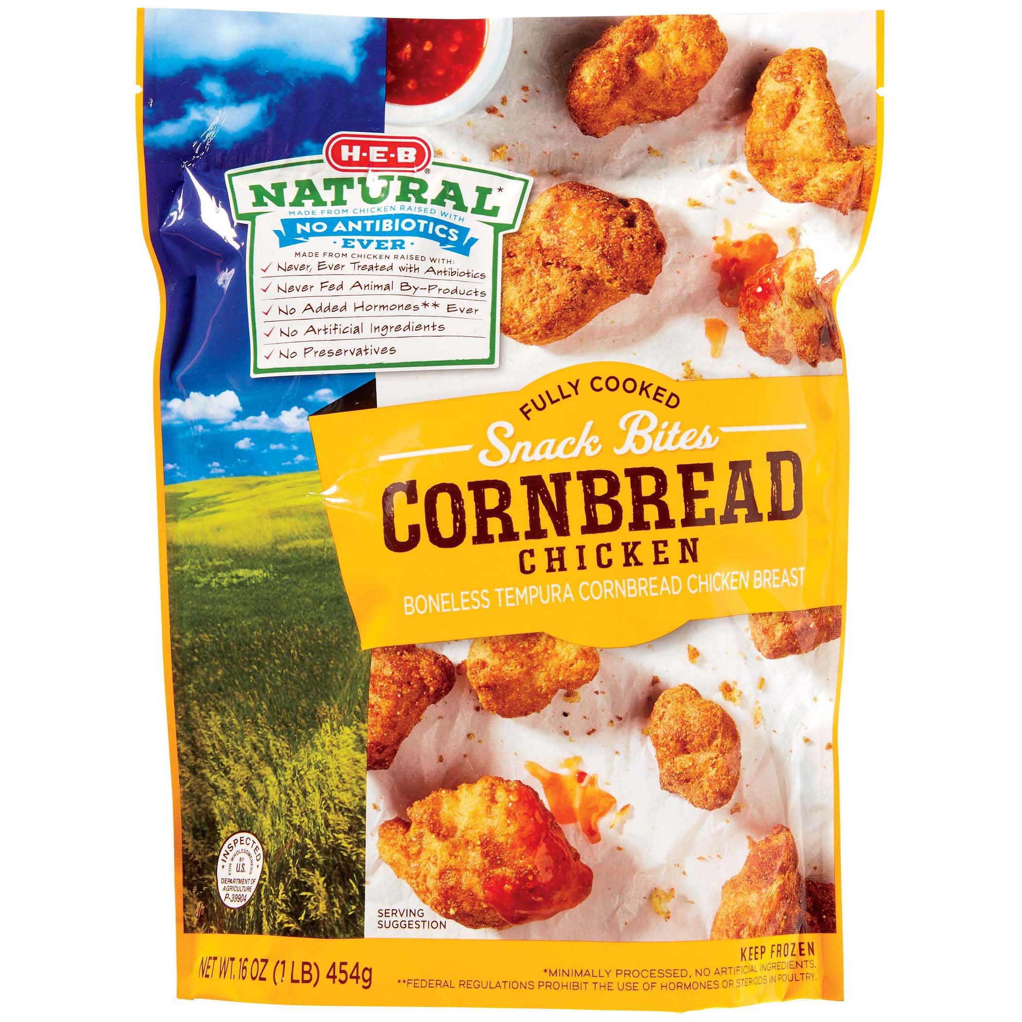 H-E-B Fully Cooked Natural Cornbread Chicken - Shop Chicken at H-E-B
