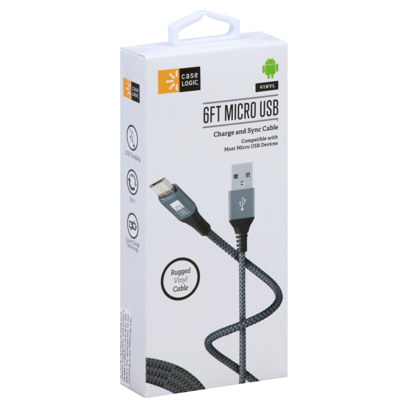 Case Logic Micro USB Cable - Shop Phone chargers at H-E-B