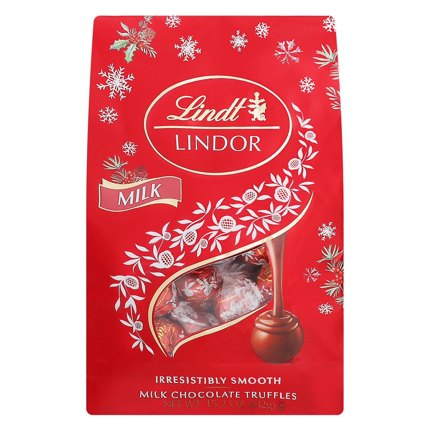 Lindt Lindor Milk Chocolate Truffles Christmas Candy - Shop Candy at H-E-B