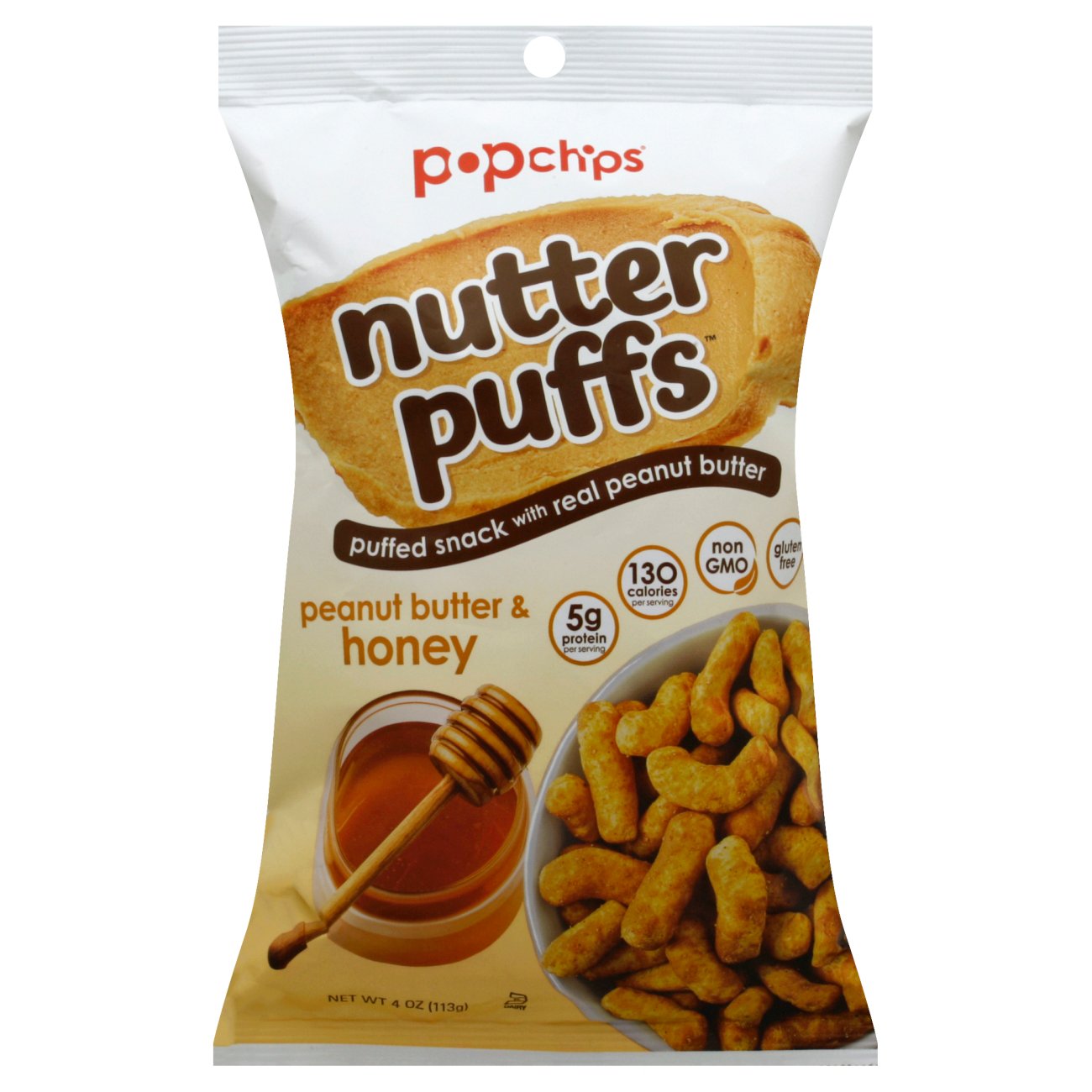 Popchips Peanut Butter & Honey Nutter Puffs - Shop Chips at H-E-B