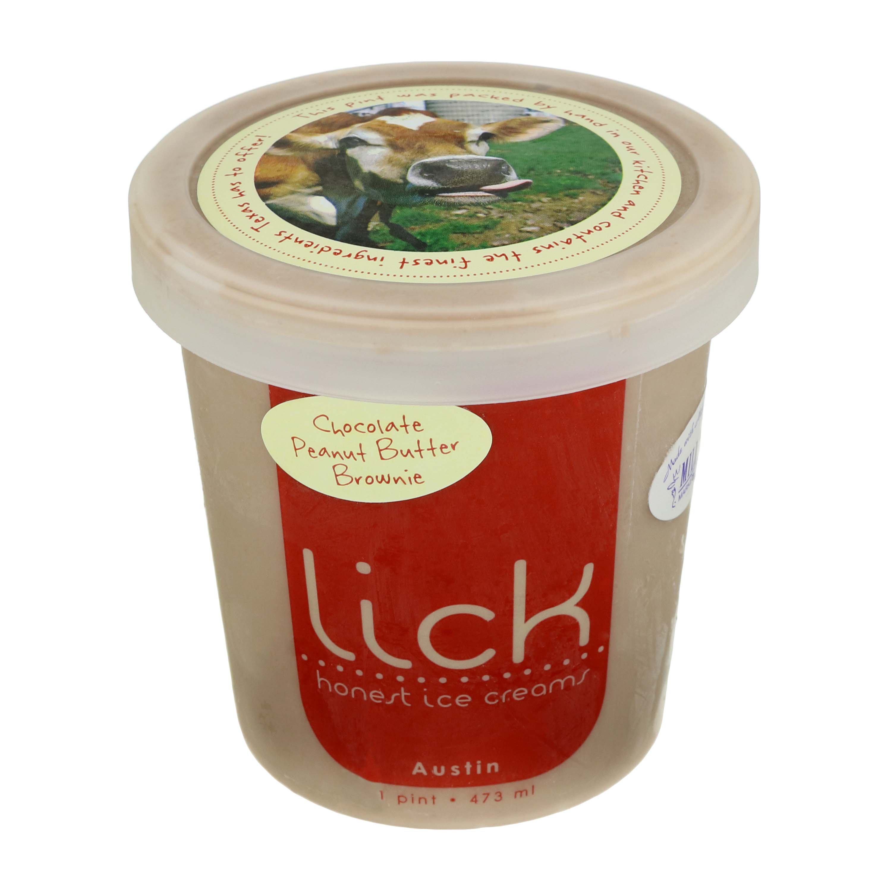 Lick Chocolate Peanut Butter Brownie Ice Cream, 1 pt | Central Market ...