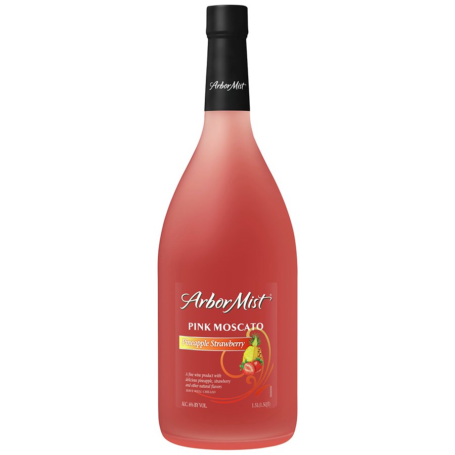 Arbor Mist Arbor Mist Pineapple Strawberry Pink Moscato - Shop Wine at ...