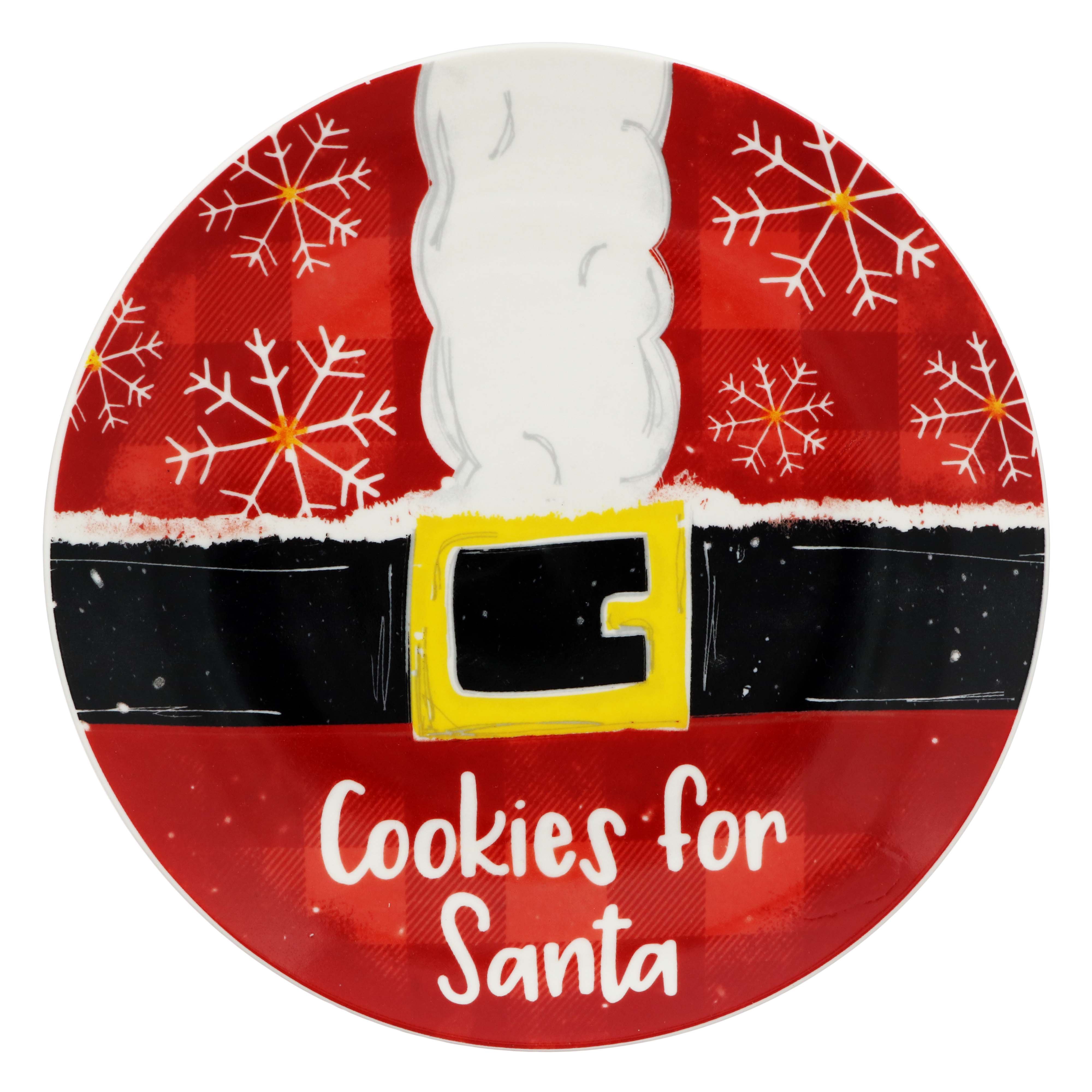 Thirty Fourth & Main Ceramic Cookies For Santa Plate - Shop Plates at H-E-B