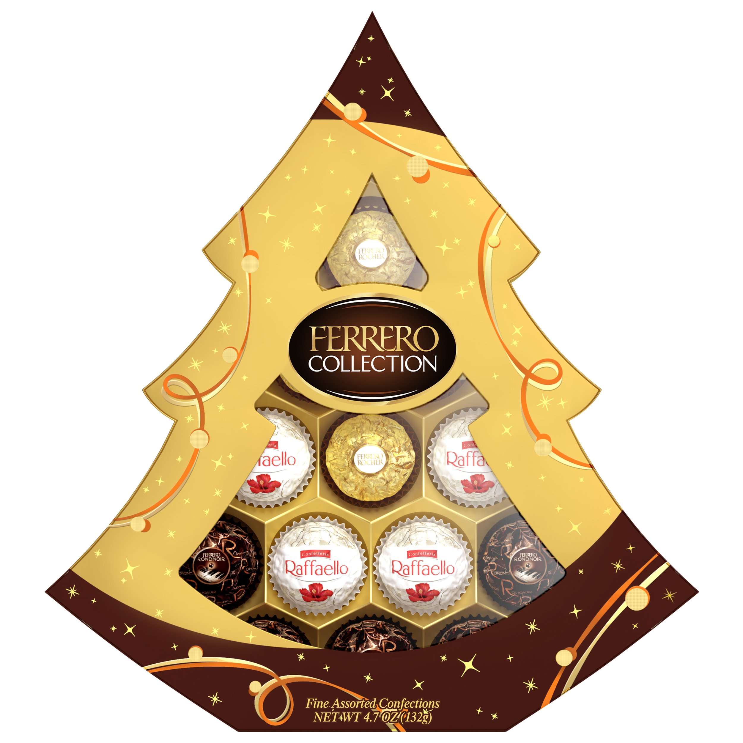 Ferrero Collection Fine Assorted Confections Christmas Tree Gift Box ...