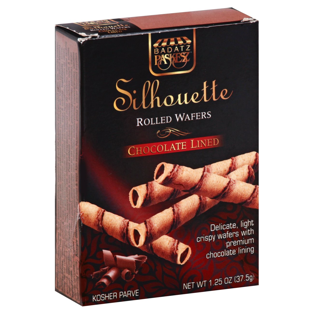Paskesz Kosher Silhouette Chocolate Lined Rolled Wafers - Shop Cookies ...
