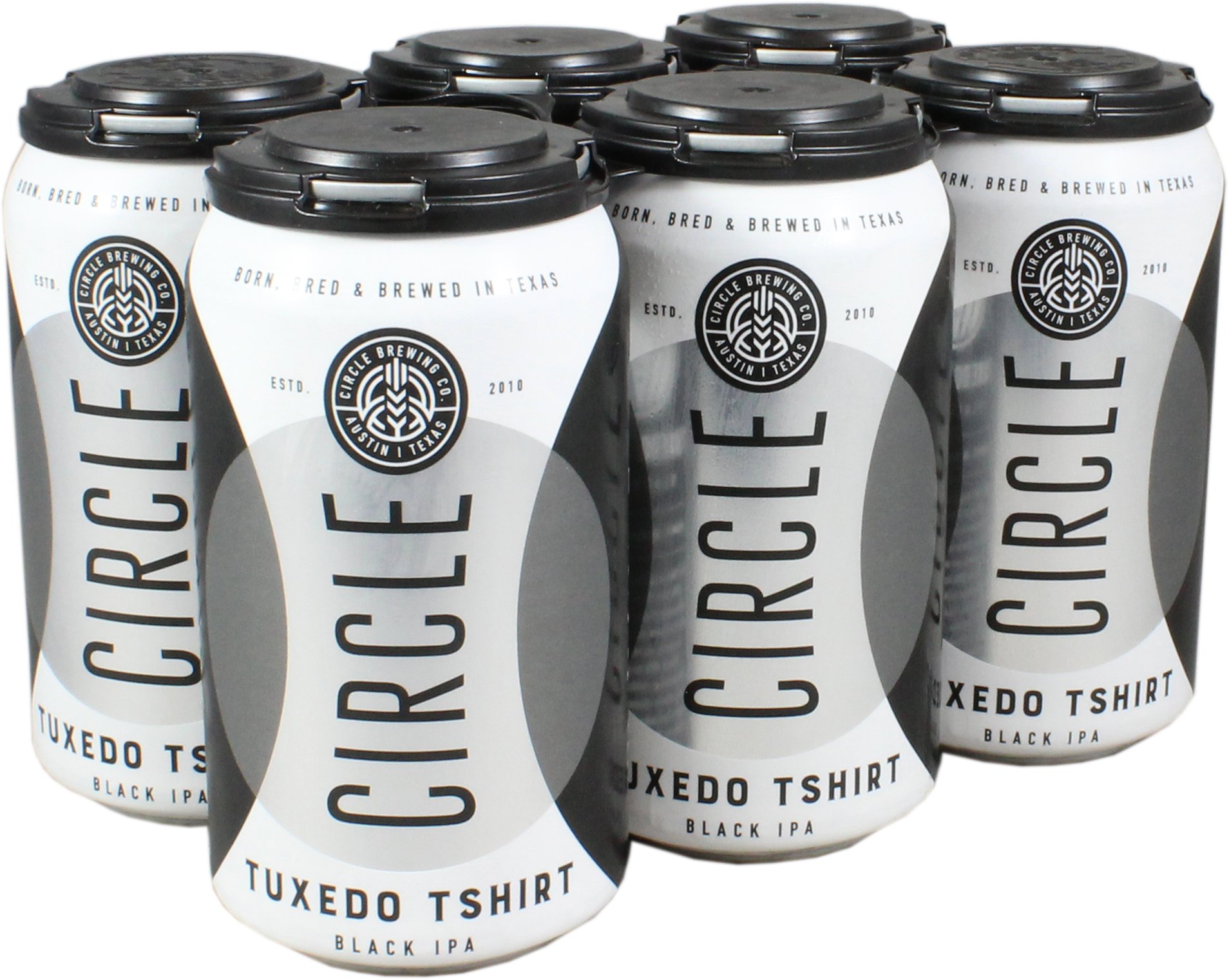 Circle Brewing Tuxedo Tshirt Black IPA Seasonal Beer 12 oz Cans - Shop ...