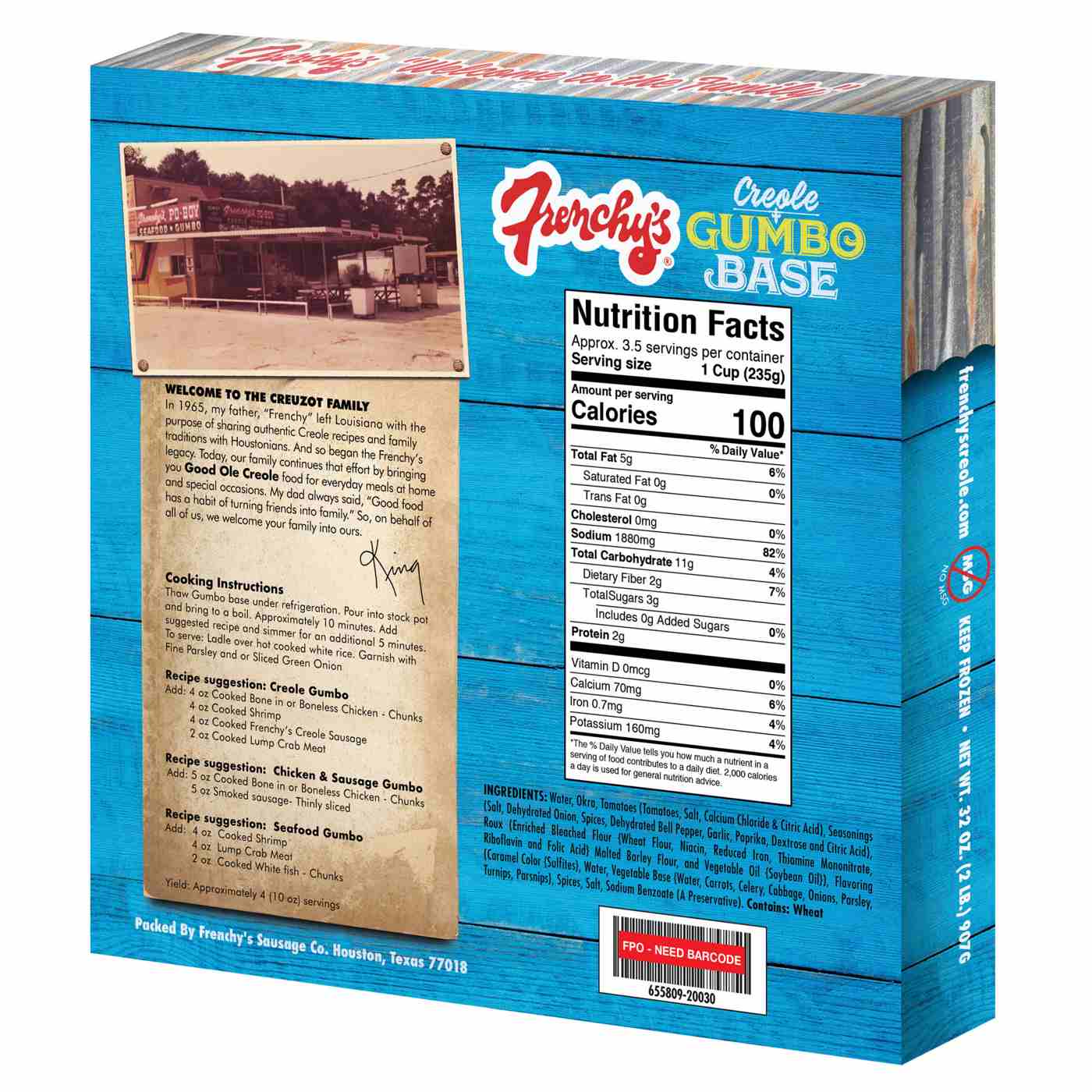 Frenchy's Frozen Creole Gumbo Base - Shop Fish at H-E-B