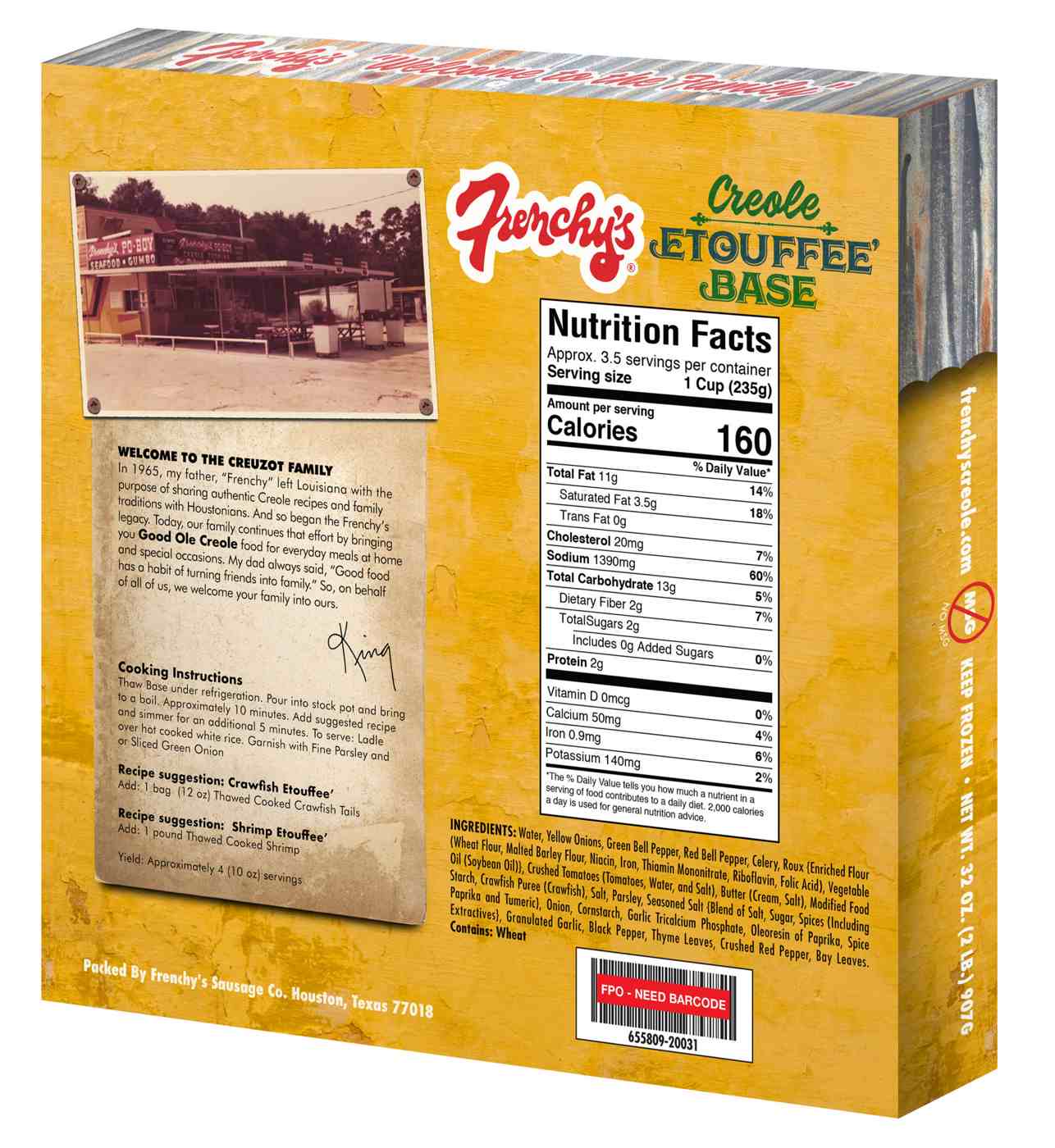 Frenchy's Frozen Creole Etouffee Base - Shop Fish at H-E-B