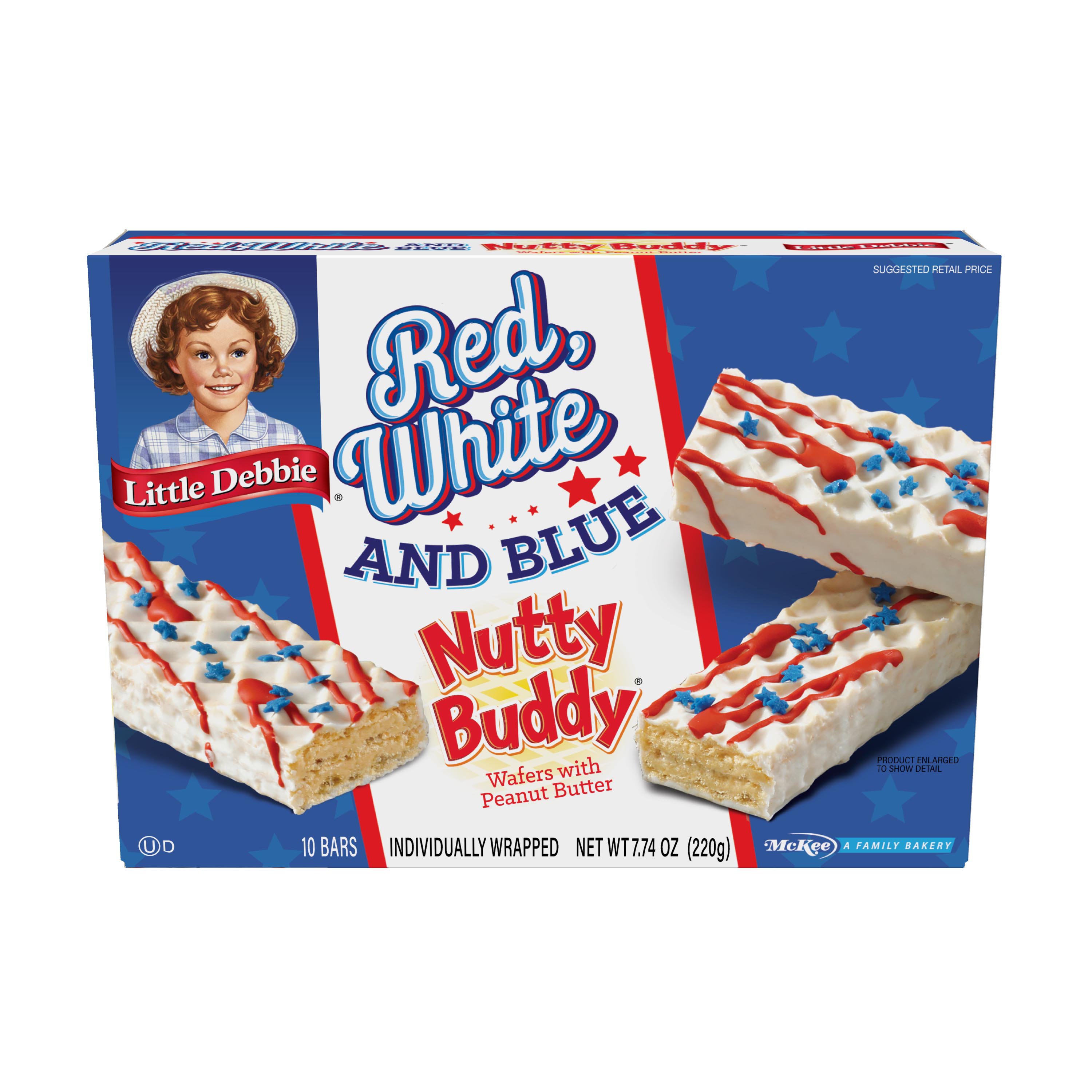 Little Debbie Red White & Blue Nutty Buddy Snack Bars - Shop Snack ...