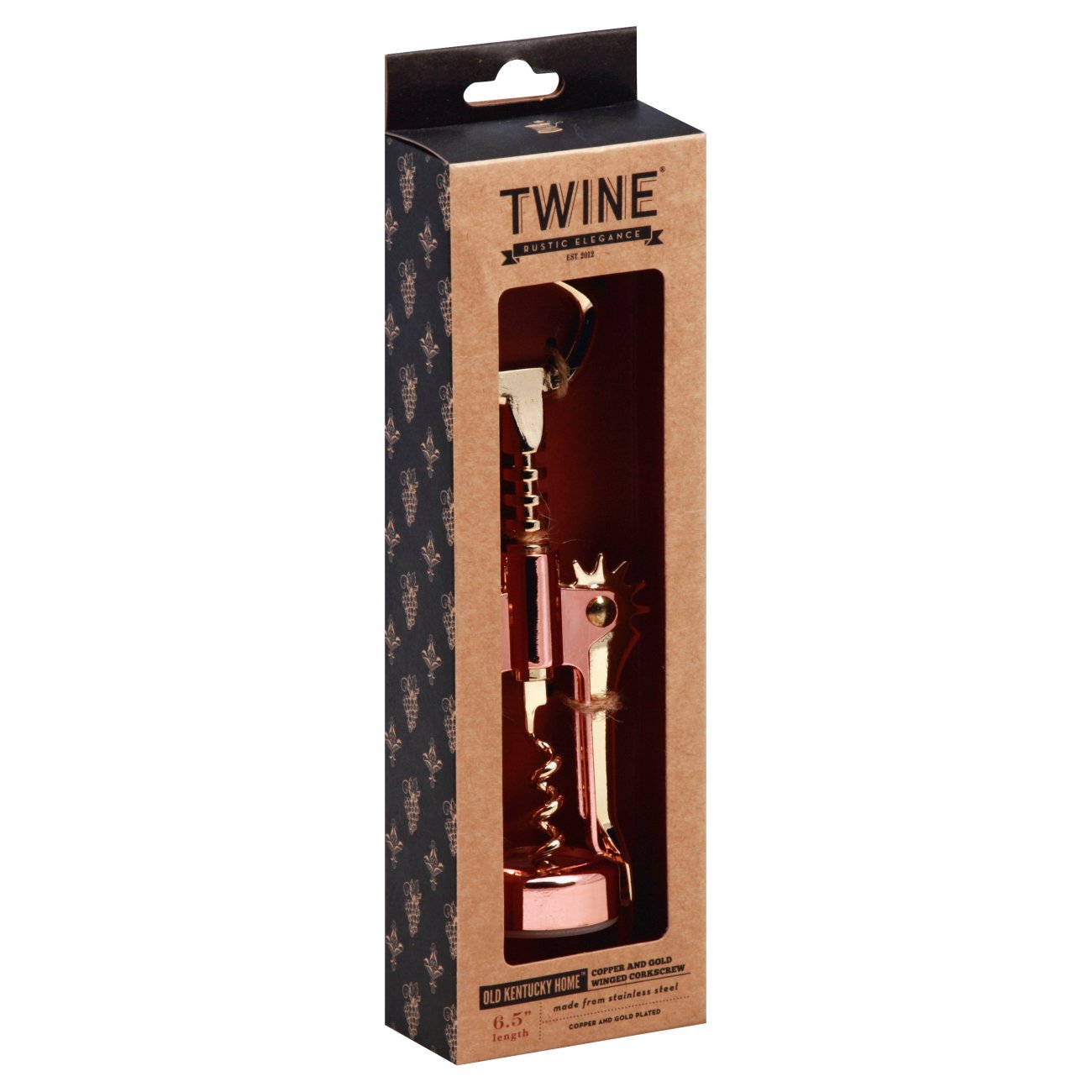 Twine Copper & Gold Winged Corkscrew - Shop Bar tools at H-E-B