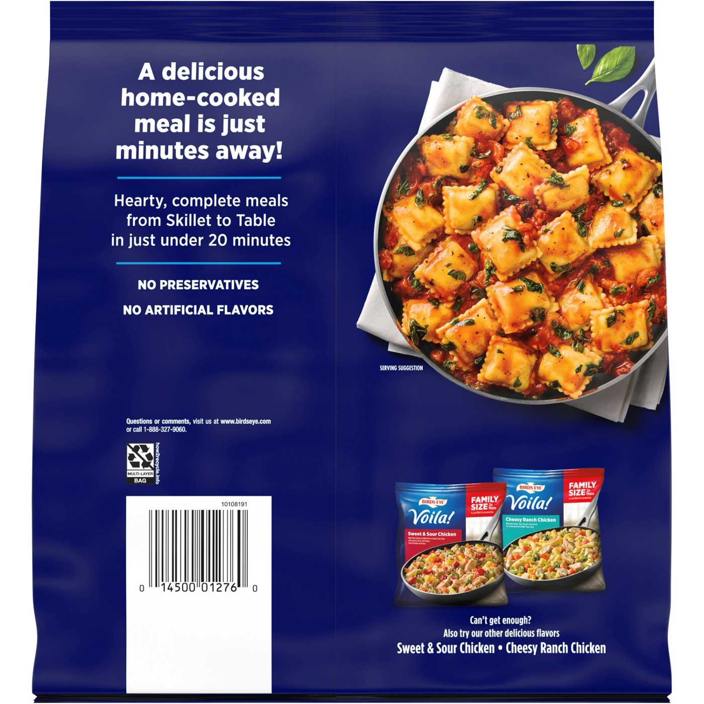 Birds Eye Voila! Frozen Cheese Ravioli - Family-Size - Shop Entrees ...