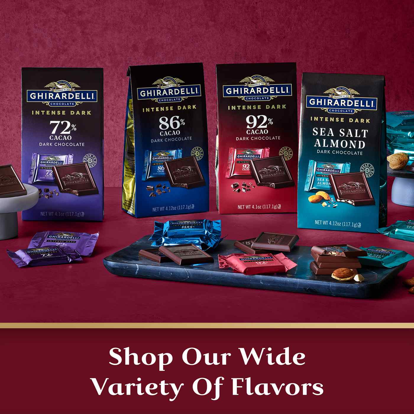Ghirardelli Intense Dark 92% Cacao Chocolate Bar - Shop Candy at H-E-B