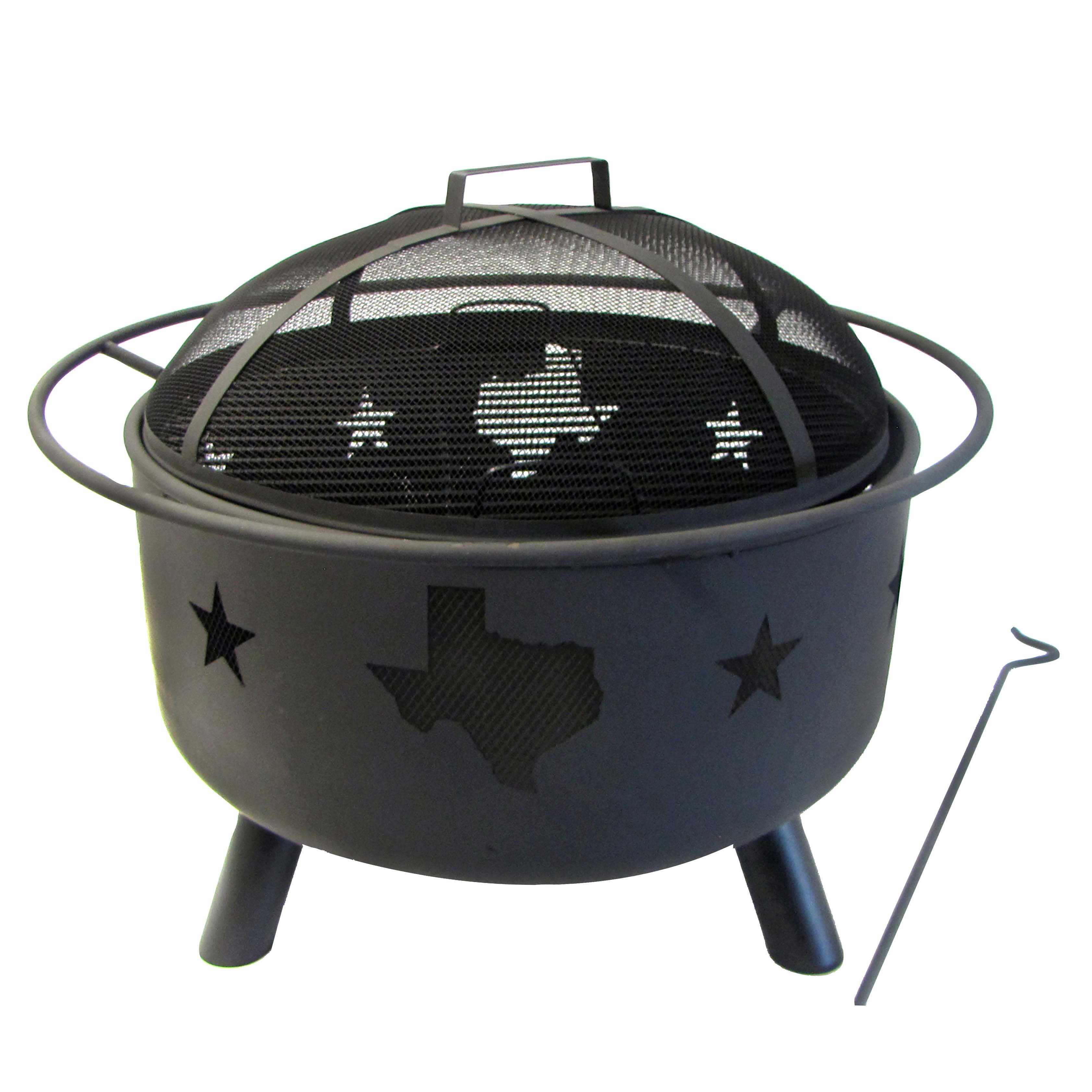 Leigh Country Texas State with Stars Fire Pit - Shop Outdoor decor at H-E-B