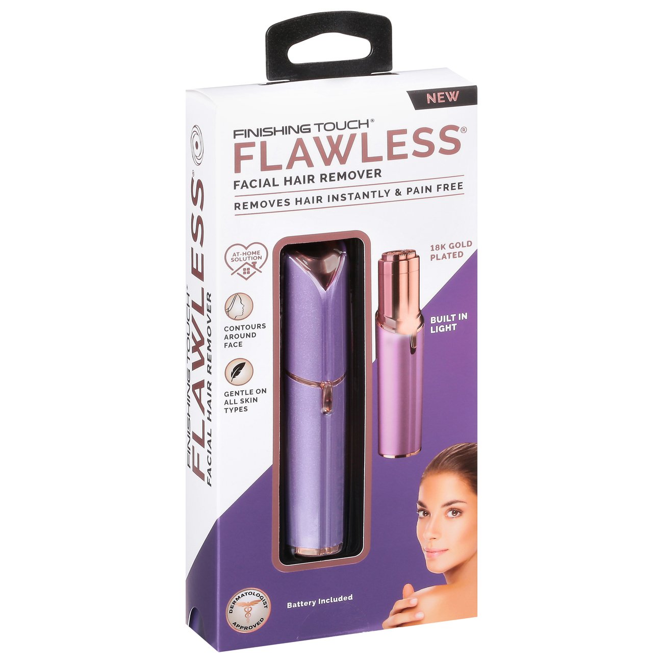 As Seen On TV Finishing Touch Flawless Facial Hair Remover - Shop ...