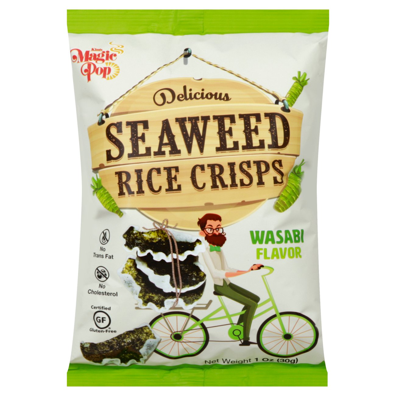 Kim's Magic Pop Wasabi Seaweed Rice Crisps - Shop Rice Cakes at H-E-B