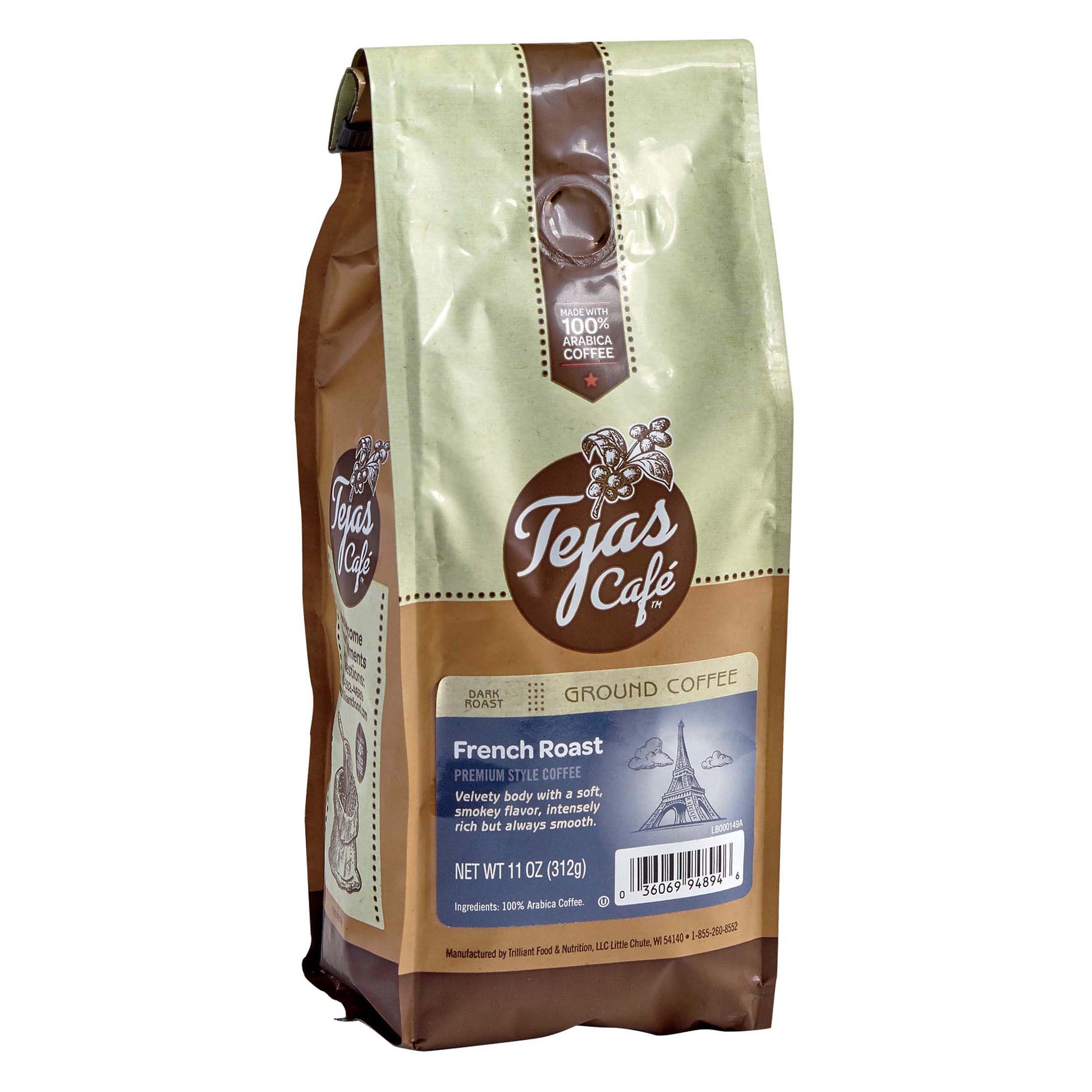 Tejas Cafe French Roast Dark Roast Ground Coffee - Shop Coffee at H-E-B
