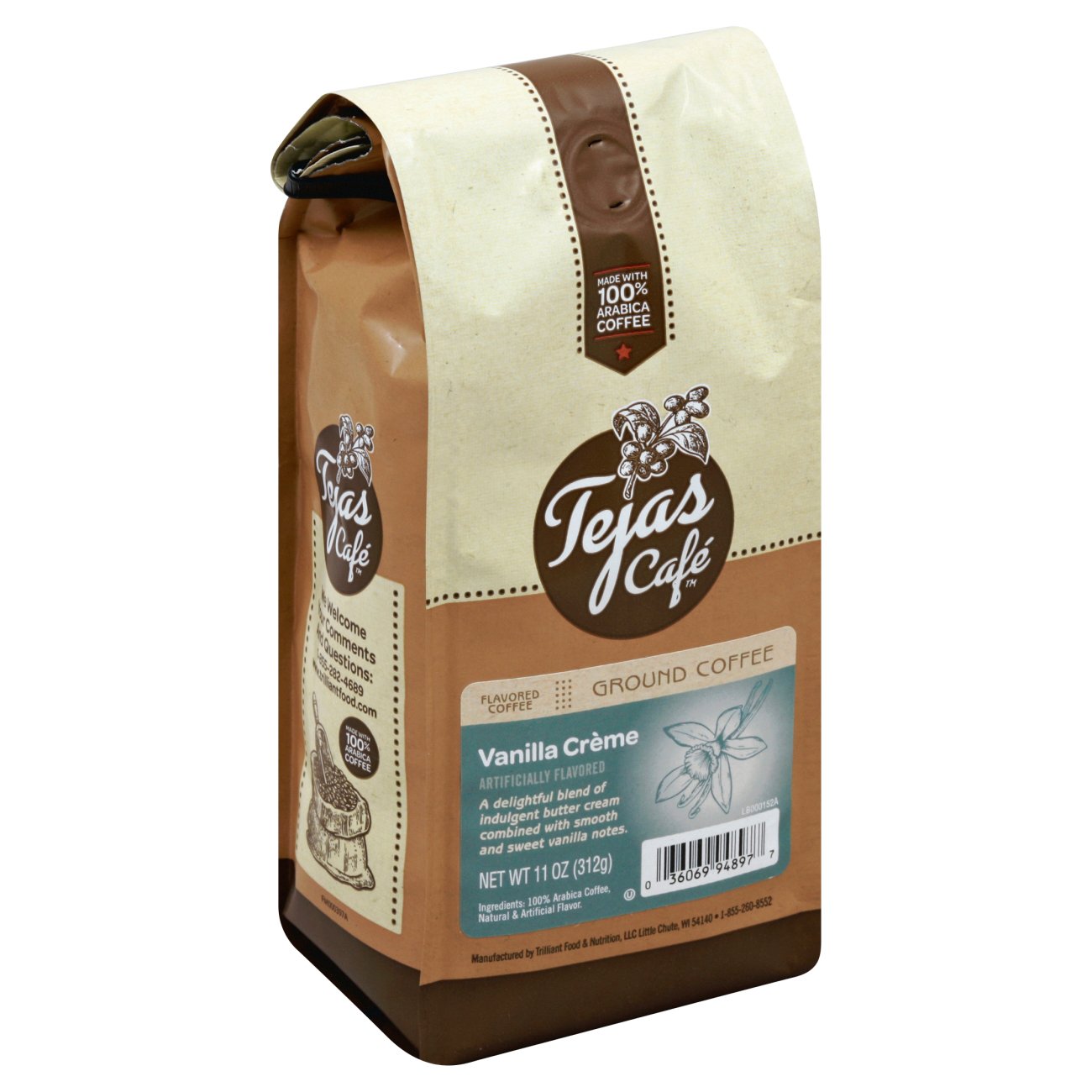 Tejas Cafe Vanilla Creme Ground Coffee - Shop Coffee at H-E-B