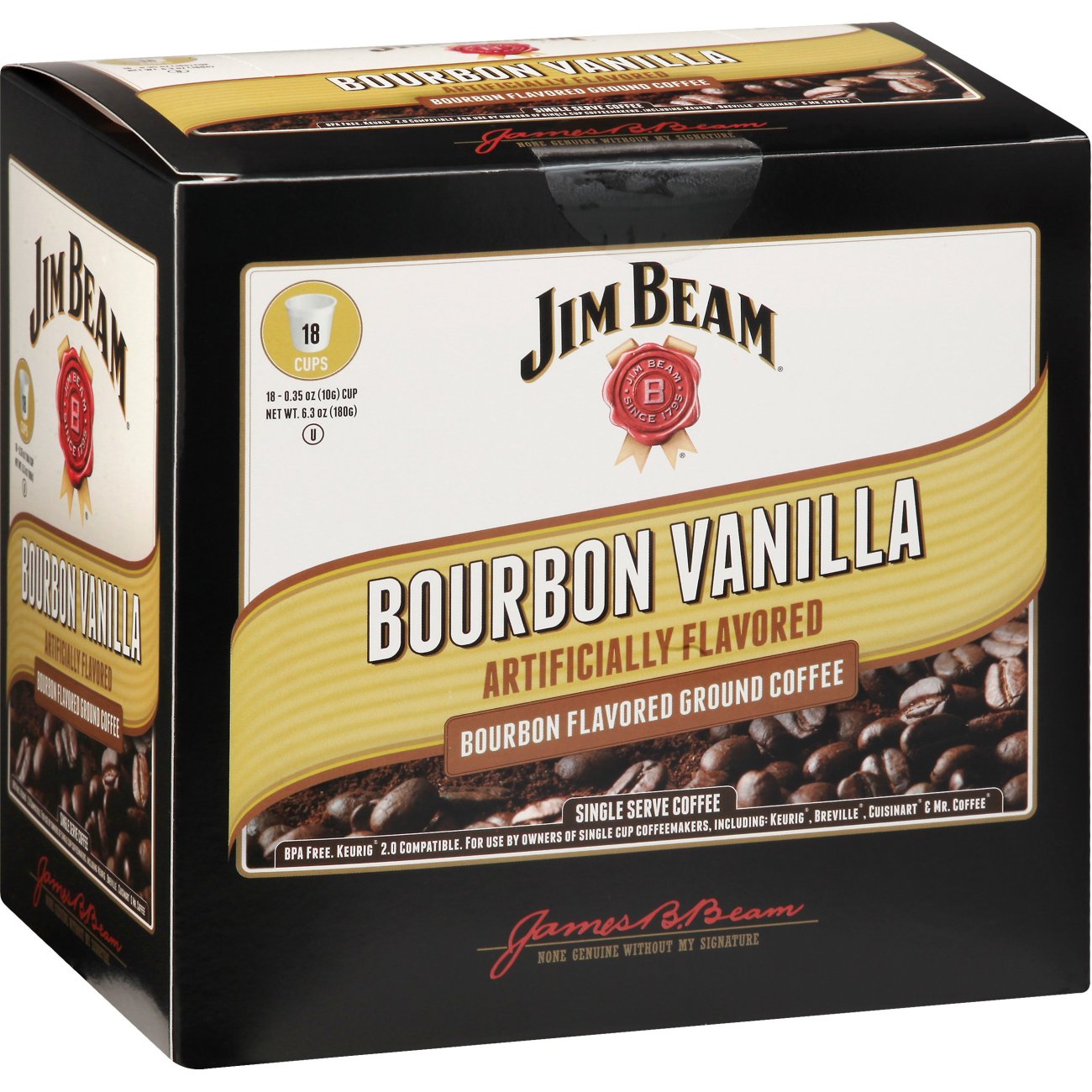 Jim Beam Bourbon Vanilla Single Serve Coffee Cups - Shop Coffee at H-E-B