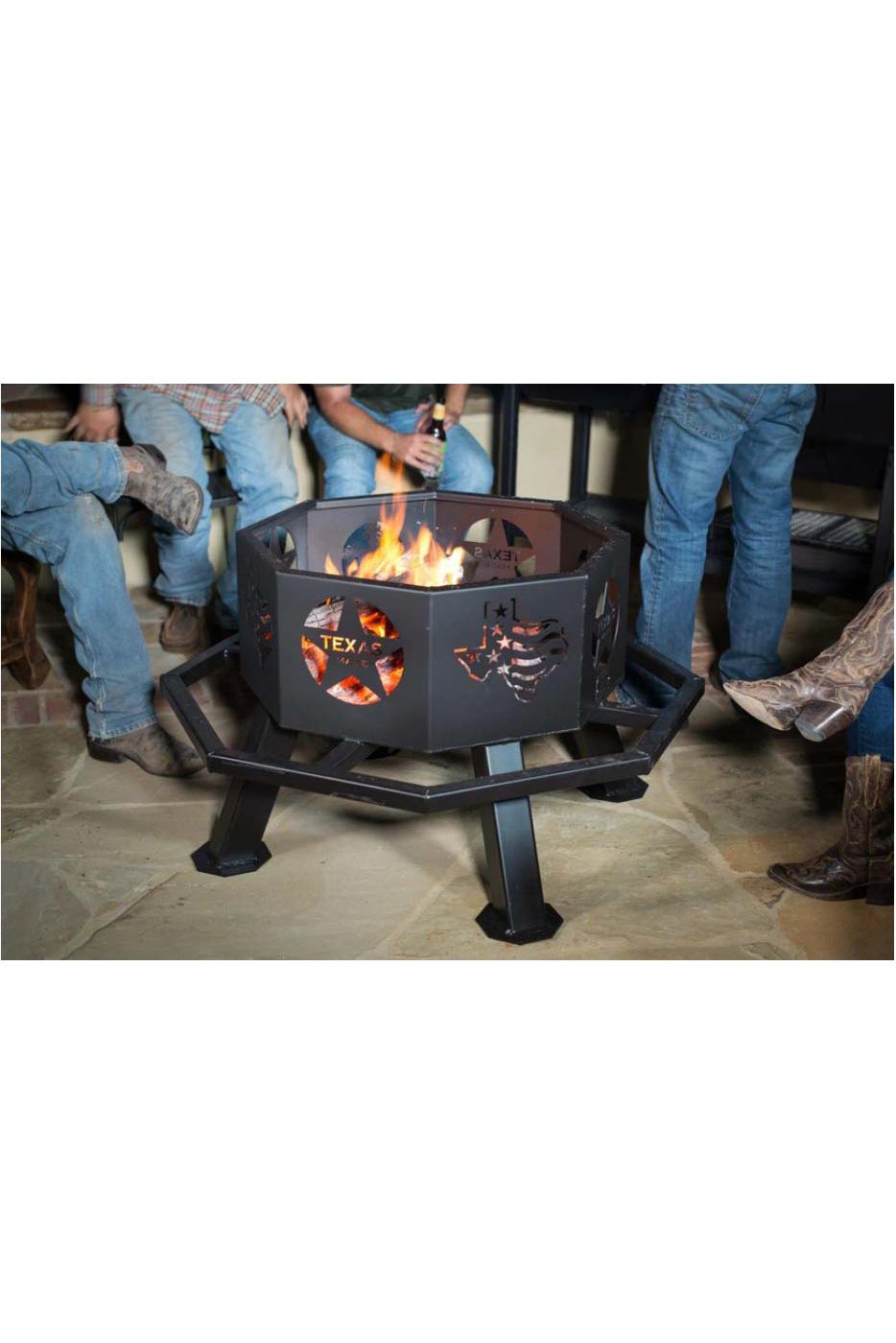 All Seasons Feeders Texas Theme Fire Pit - Shop Outdoor Decor at H-E-B