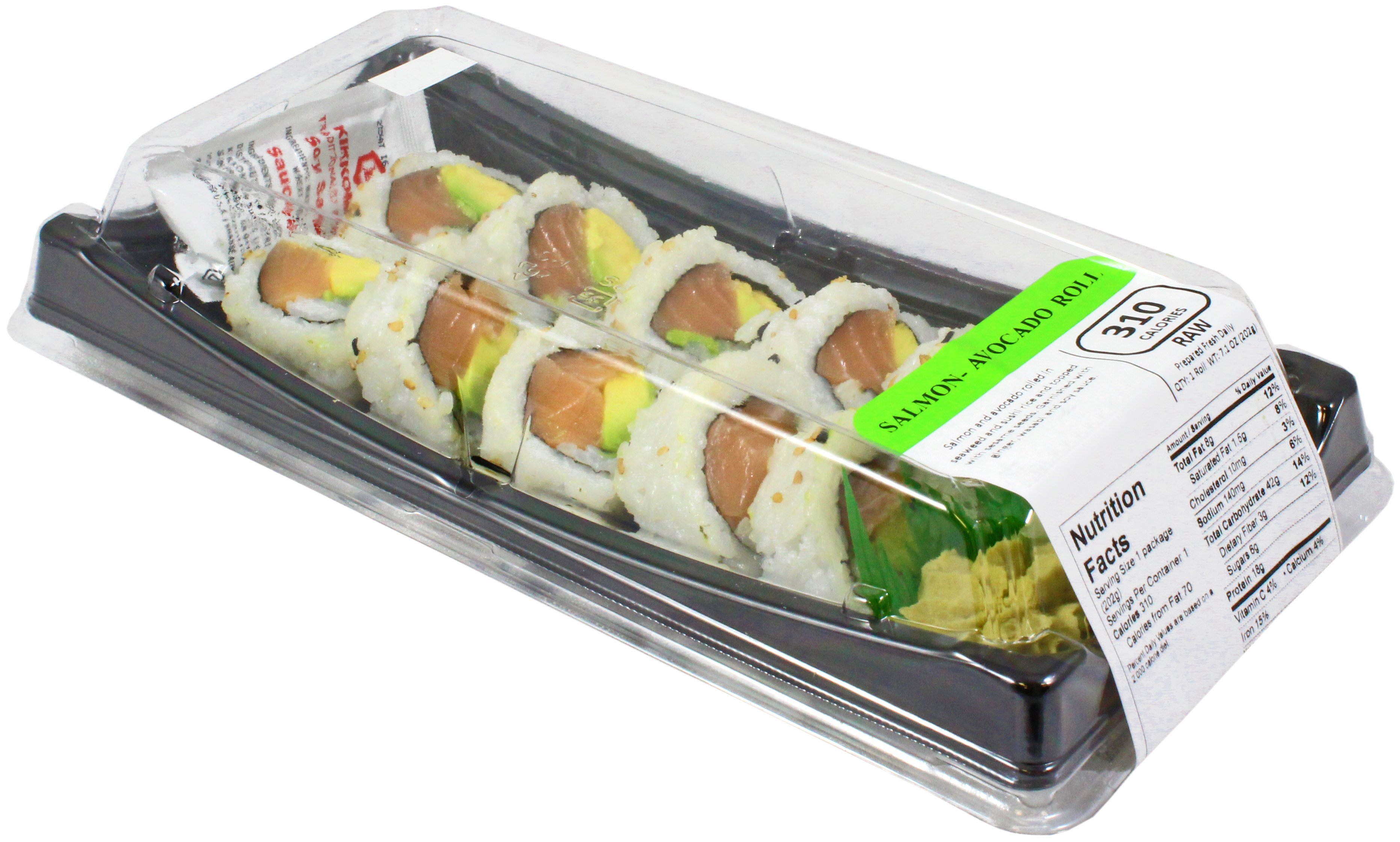 Yummi Sushi Brown Rice Salmon-Avocado Roll, 8 oz | Central Market ...