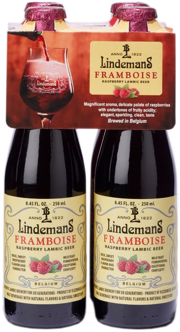 Lindeman's Framboise Raspberry Lambic Belgium Beer 4 pk Bottles - Shop ...