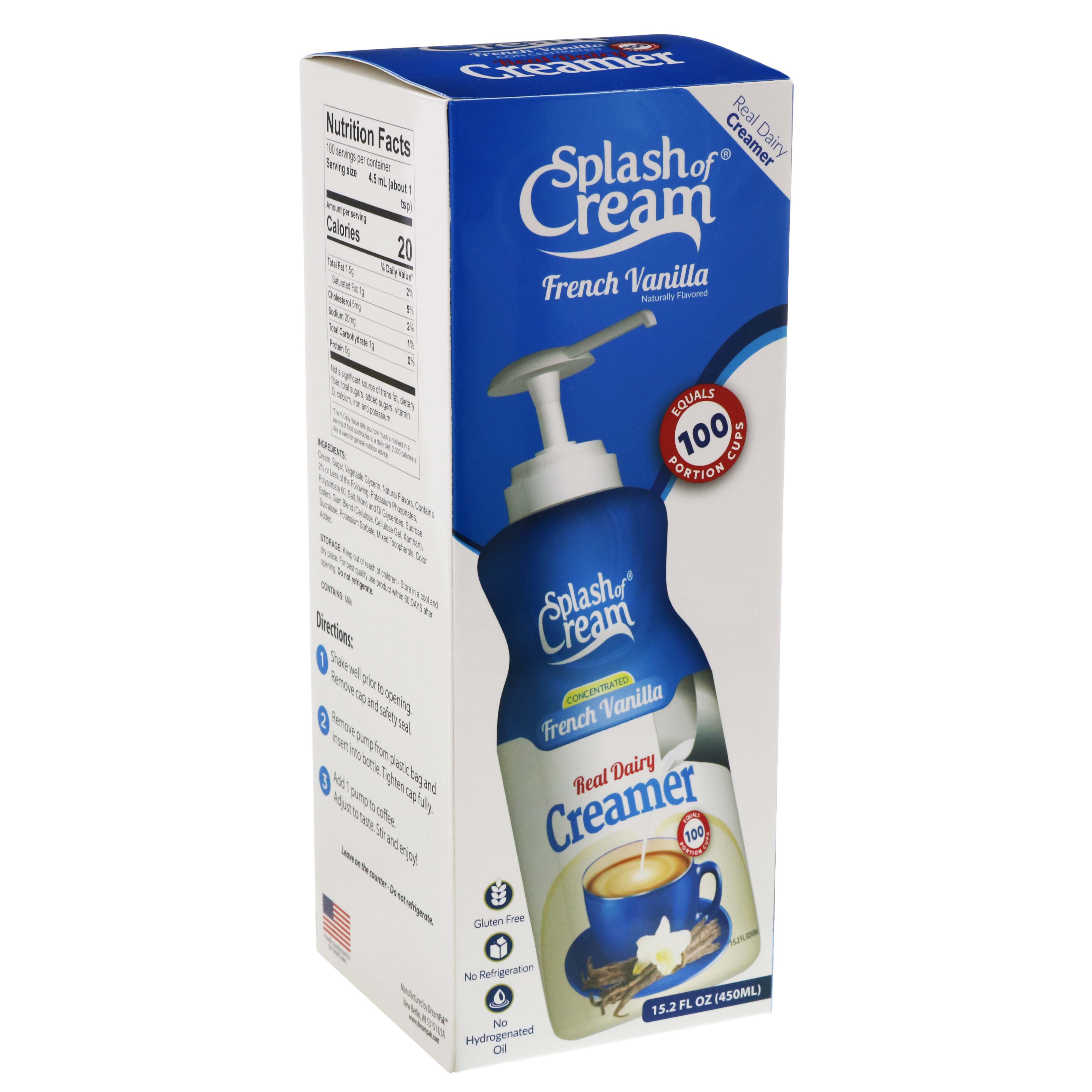 Splash Of Cream French Vanilla Liquid Coffee Creamer Pump - Shop Coffee ...