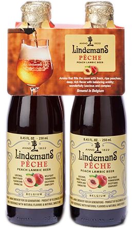 Lindemans Peche Peach Lambic Beer 8.45 oz Bottles - Shop Beer at H-E-B