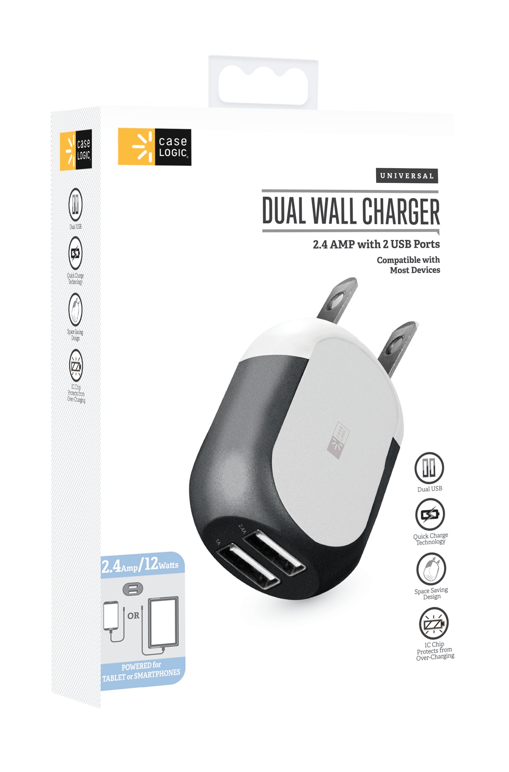 Case Logic 2.4a Dual Wall Charger Assortment - Shop Electronics at H-E-B