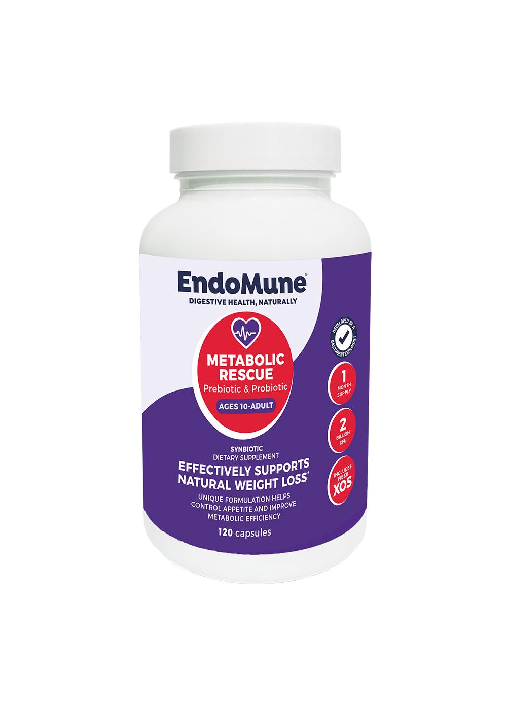 EndoMune Metabolic Rescue Prebiotic & Probiotic Capsules - Shop Diet ...