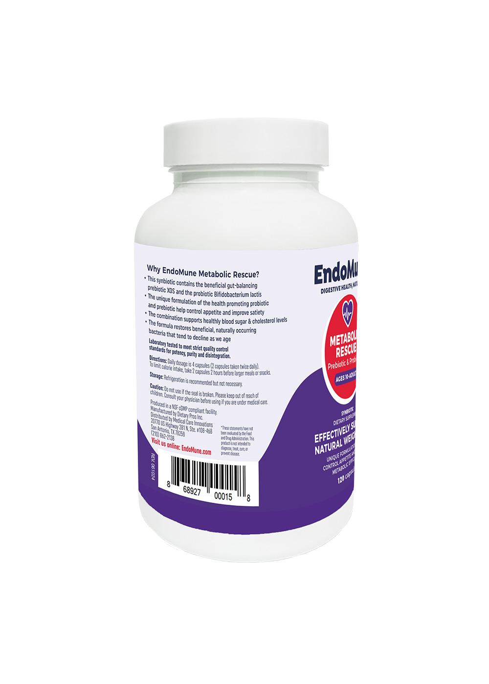 EndoMune Metabolic Rescue Prebiotic & Probiotic Capsules - Shop Diet ...