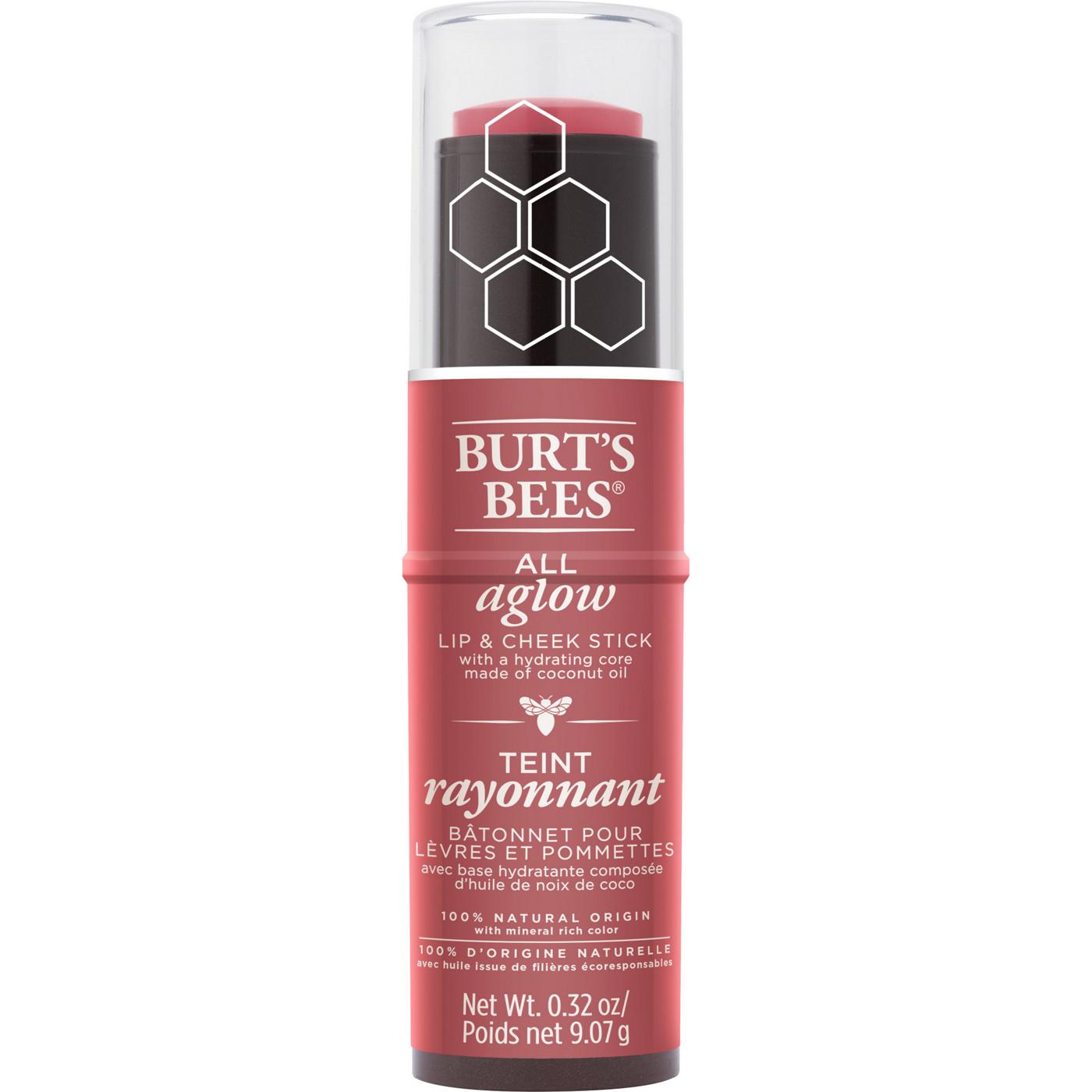 Burt's Bees 100% Natural All Aglow Lip & Cheek Stick - Peony Pool ...