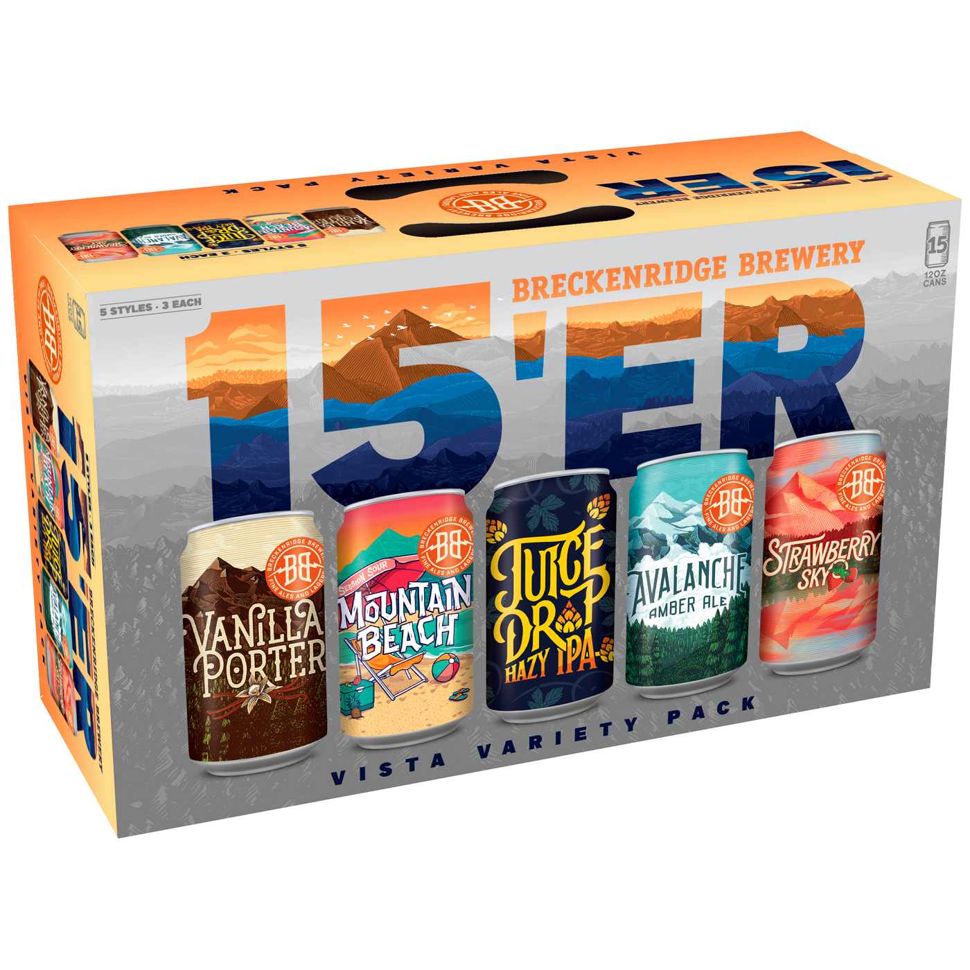 Breckenridge 15'er Vista Variety Craft Beer 15 pk Cans - Shop Beer at H-E-B