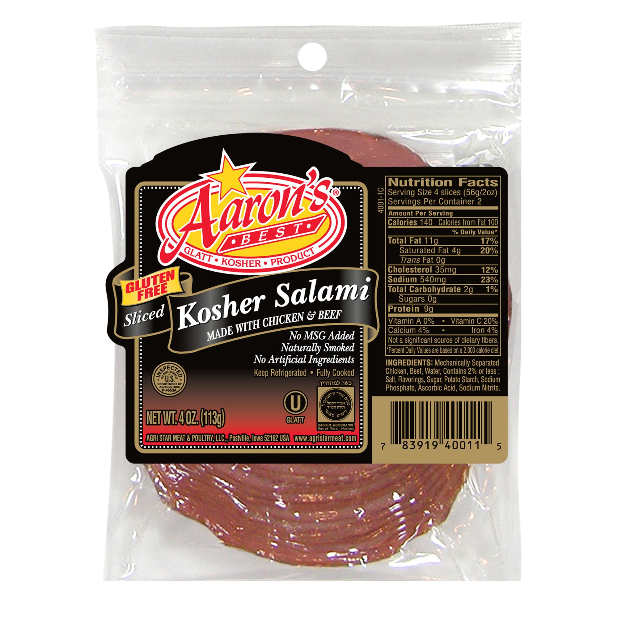 Aaron's Best Kosher Sliced Salami - Shop Meat at H-E-B