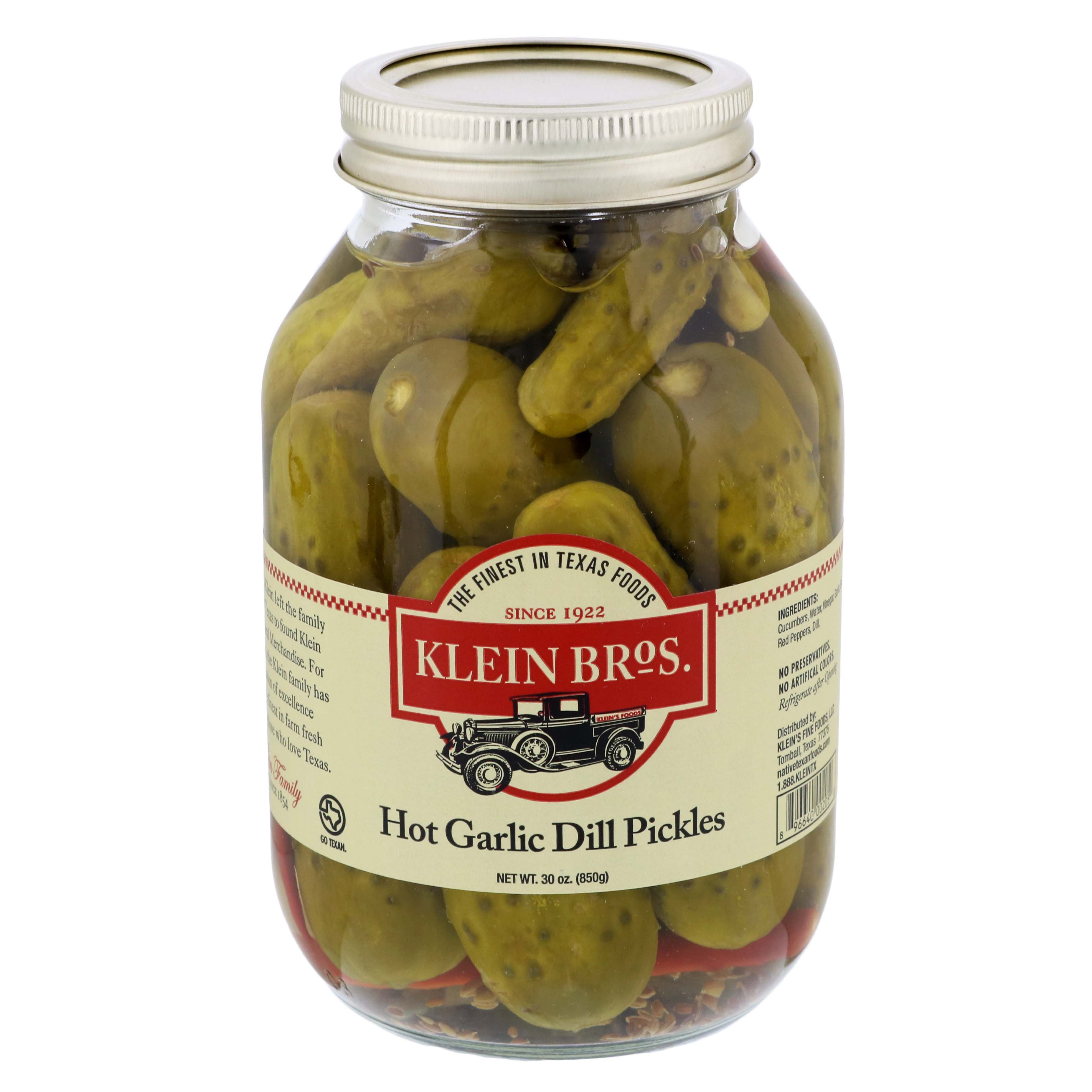 Klein Bros. Hot Garlic Dill Pickles - Shop Pickles & cucumber at H-E-B