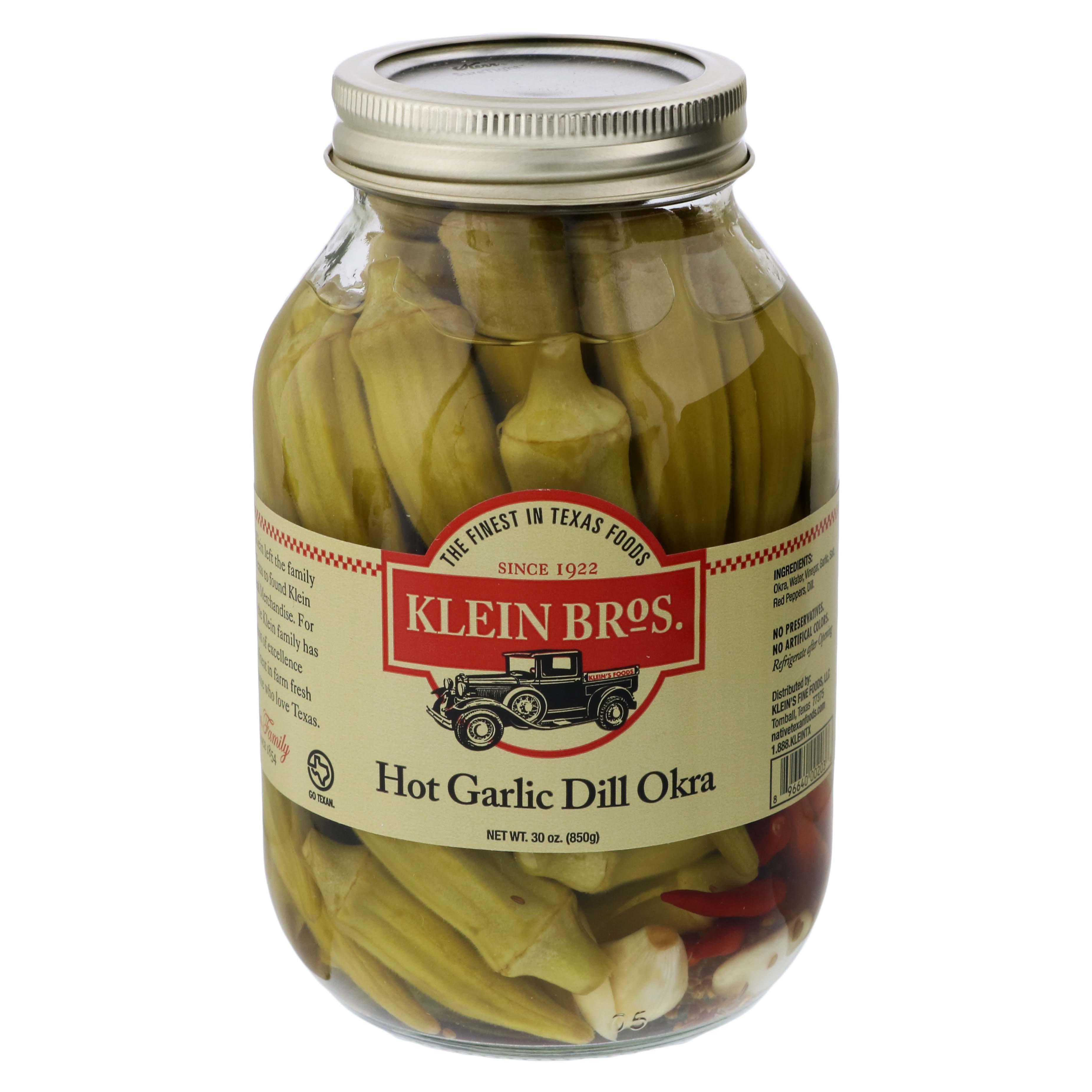 Klein Bros. Hot Garlic Dill Okra - Shop Pickles & cucumber at H-E-B