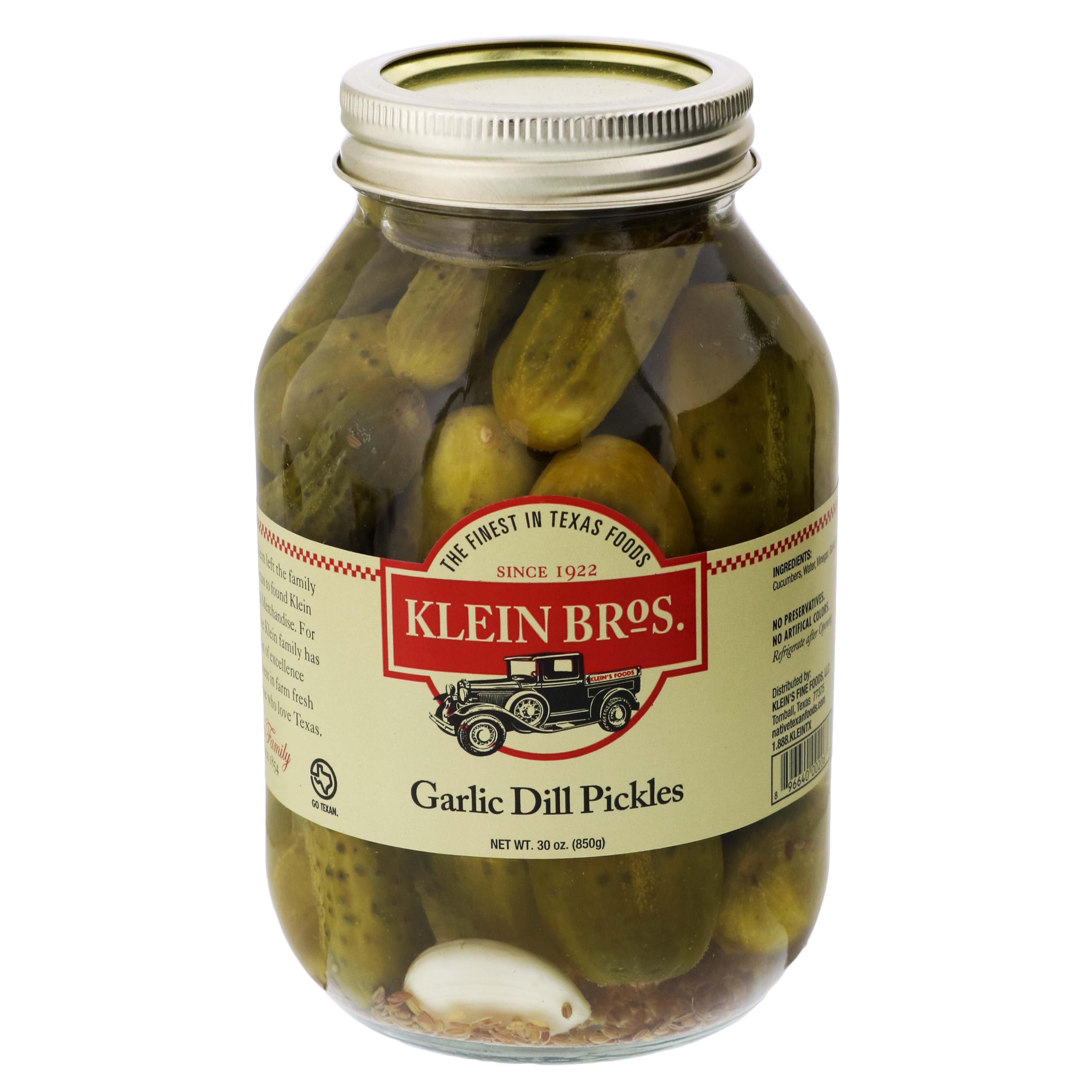 Klein Bros. Garlic Dill Pickles - Shop Pickles & cucumber at H-E-B