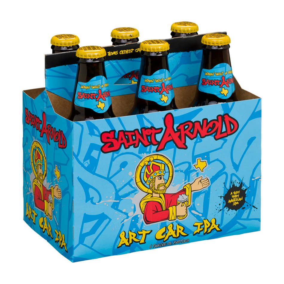 Saint Arnold Art Car IPA Craft Beer 6 pk Bottles - Shop Beer at H-E-B