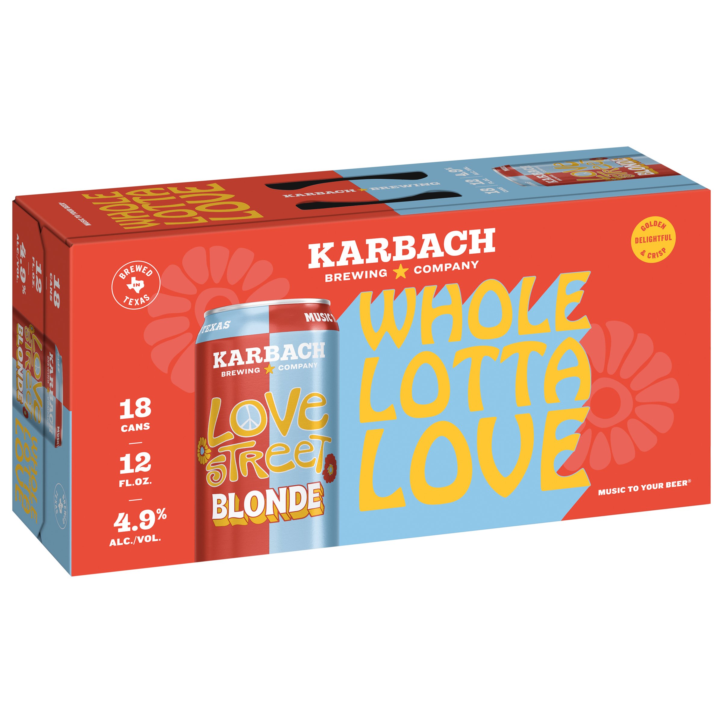 Karbach Love Street Kolsch Style Blonde Craft Beer 18 pk Cans - Shop ...