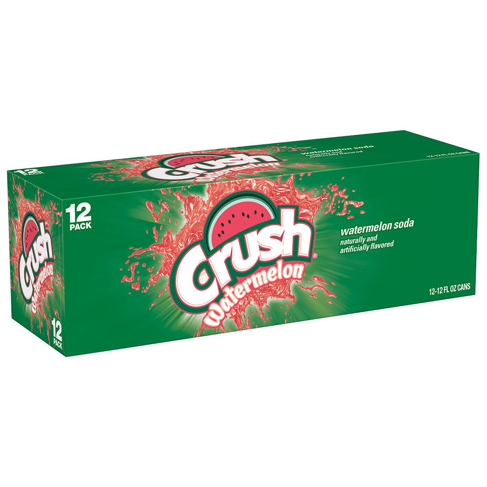 Crush Watermelon Soda 12 oz Cans - Shop Soda at H-E-B